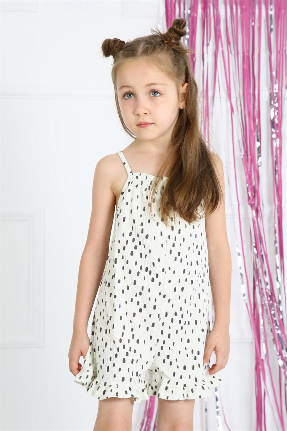 LUESS Kız Çocuk %100 Pamuk Waffle Kumaş Tulum Fiyatı, Yorumları - Trendyol