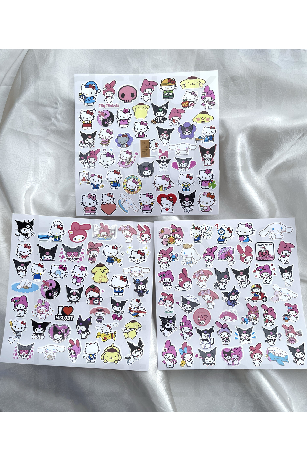 hdsticker Hello Kitty Ve Arkadaşları Kuromi My Melody Cinnamoroll 130 ...