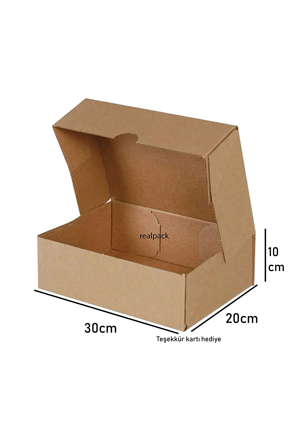 REALPACK Cargo Box 30x20x10cm E Commerce Cardboard - 2 Desi 25 Pieces ...