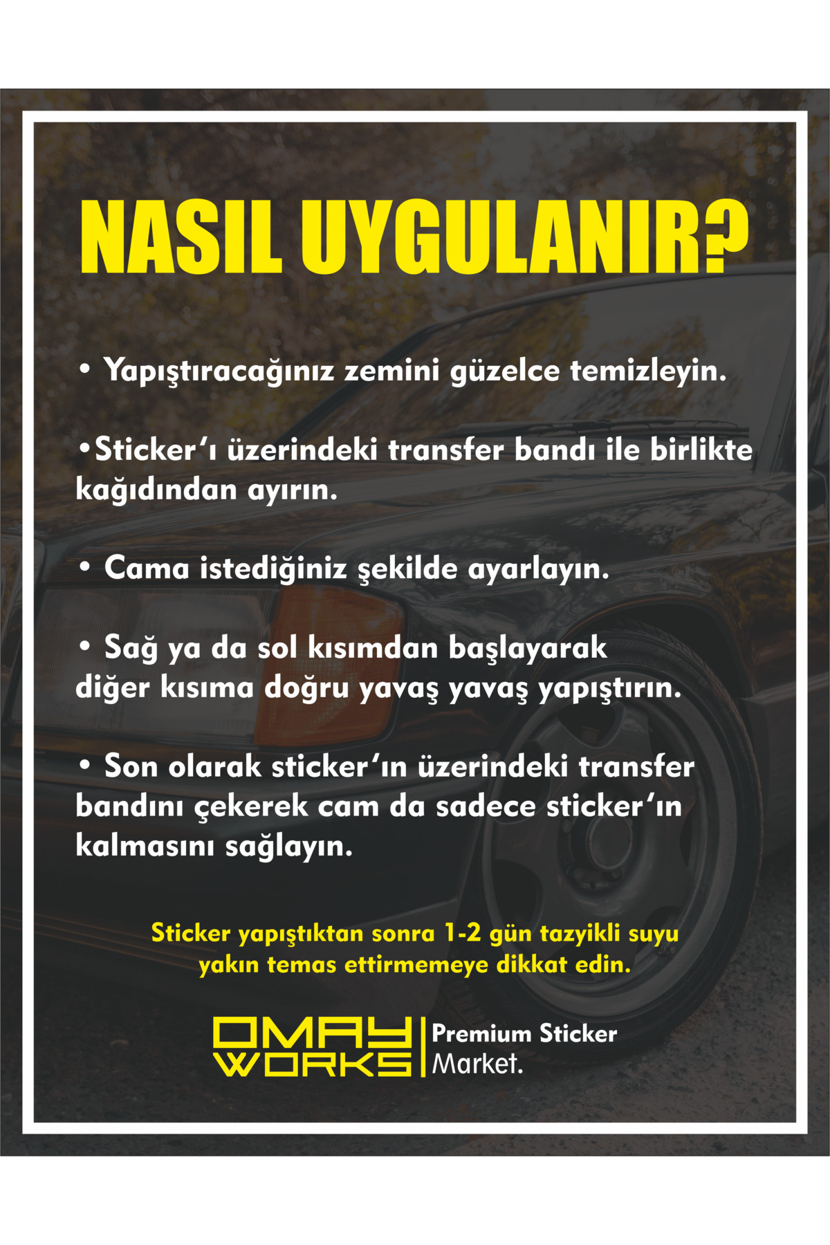 Omay Works İnan Hiç Farketmez Sticker -Araba Sticker - Araç Sticker ...