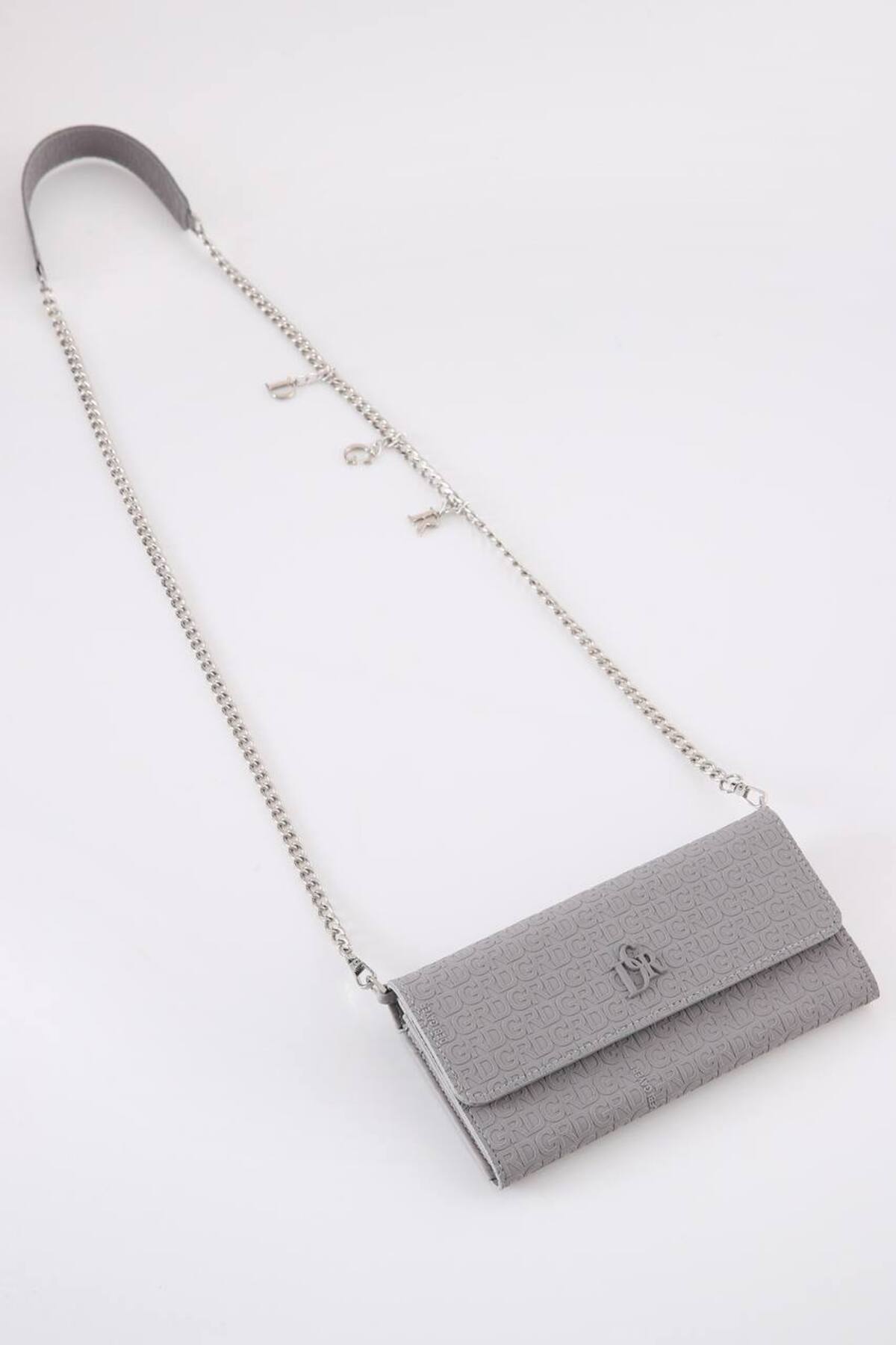 studiofashion Gri Aksesuarlı Clutch Çanta Kabartma Yüksek Kalite Fiyatı ...