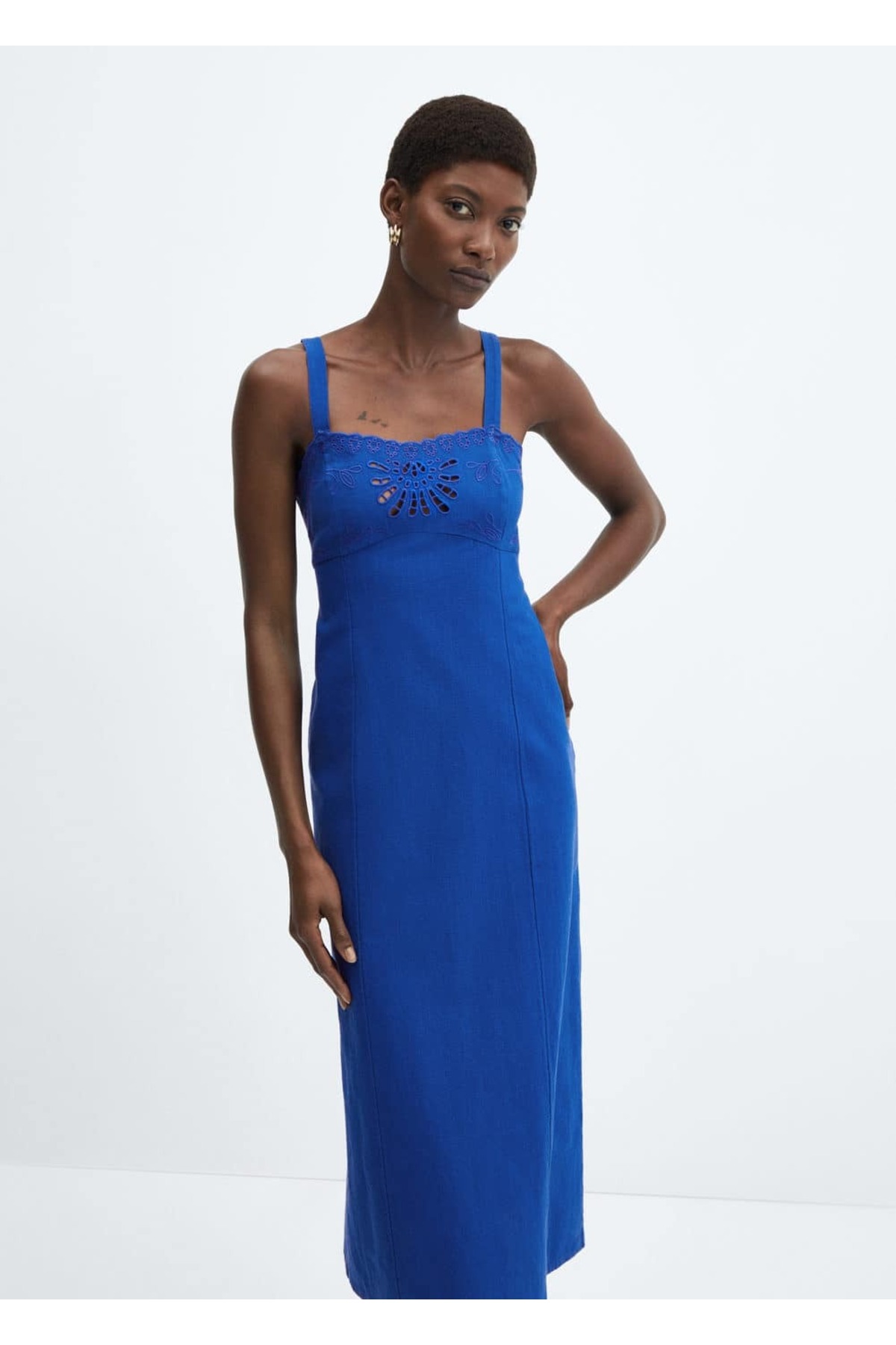 MANGO Ajur detaylı pamuklu elbise Fiyatı, Yorumları - Trendyol