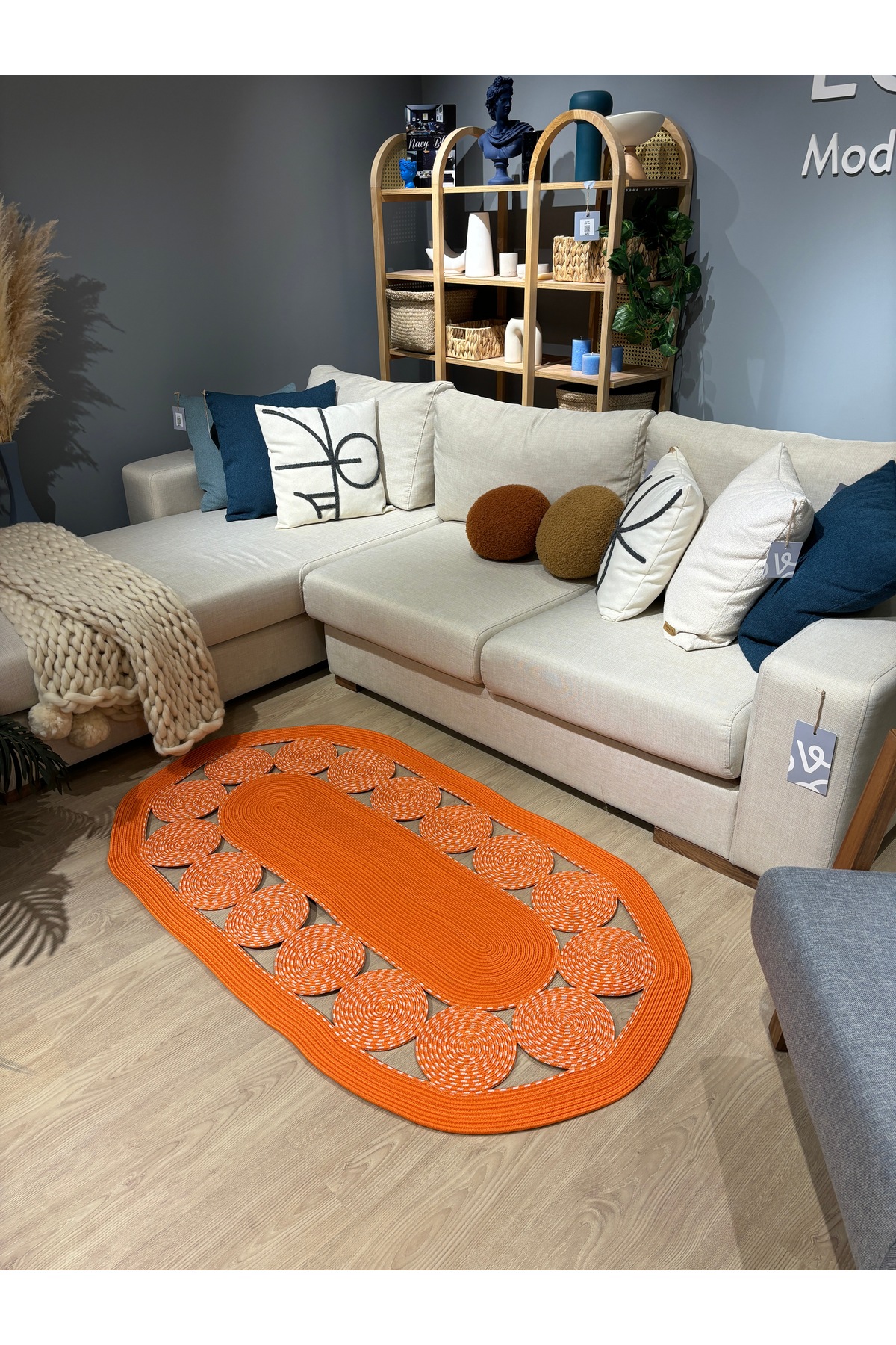 MaVaux Cookie Jüt Hasırlı El Örgüsü Kilim Fiyatı, Yorumları - Trendyol