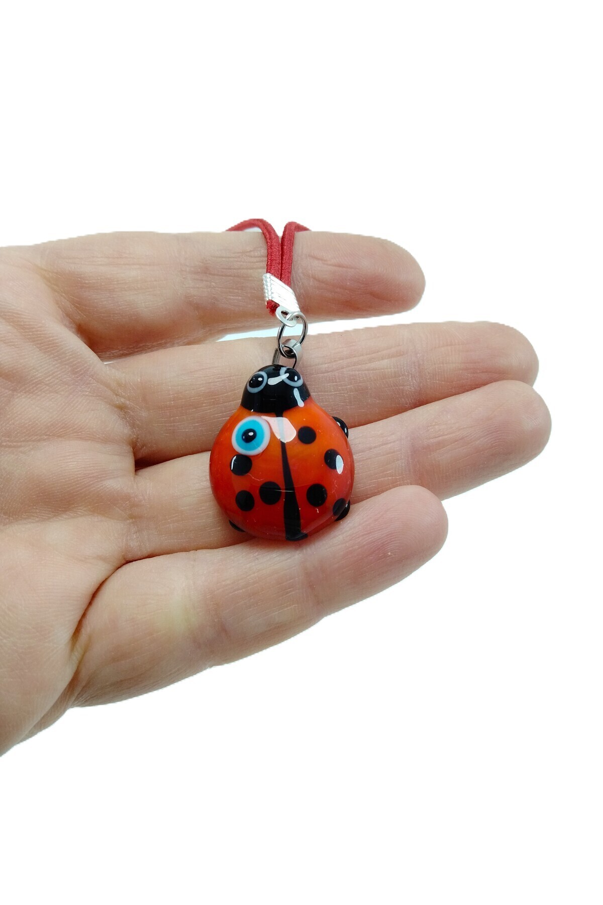 biuti Murano Uğur Böceği Nazar Boncuğu Araba Dikiz Ayna Süsü El Yapımı ...