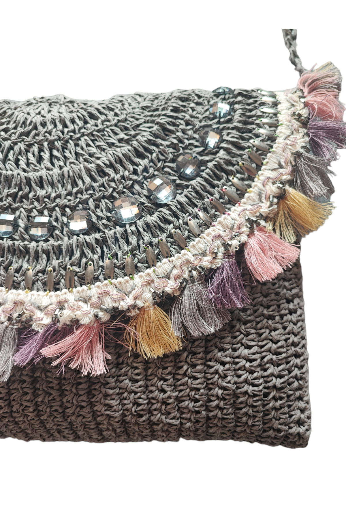 vertiginoso Gri Kadın Portföy Clutch El Ve Kol Çantası Fiyatı ...