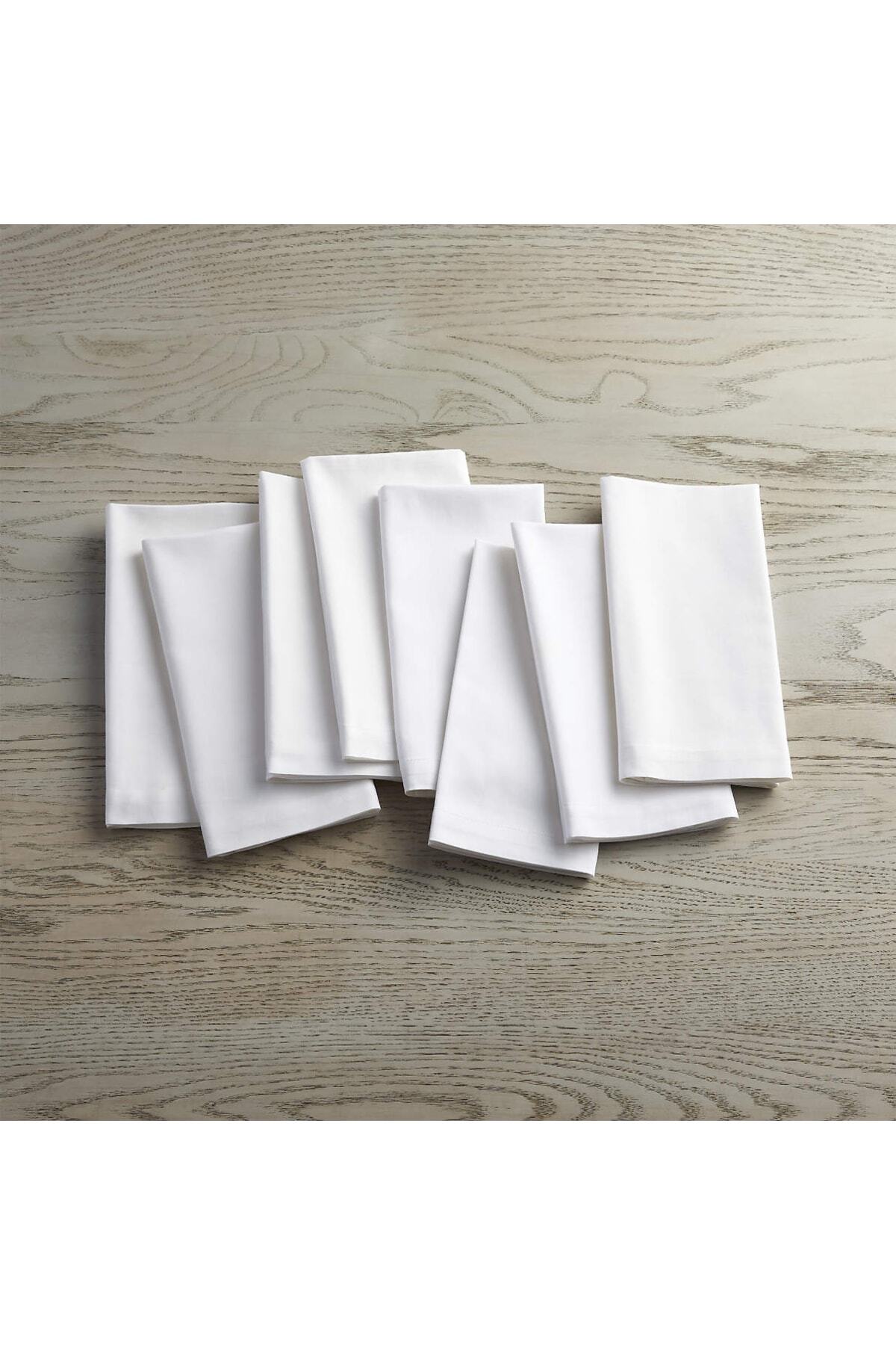 Fabric by Gülçin Koton Duck Kumaş Beyaz 6'lı Peçete-servis Set Fiyatı ...