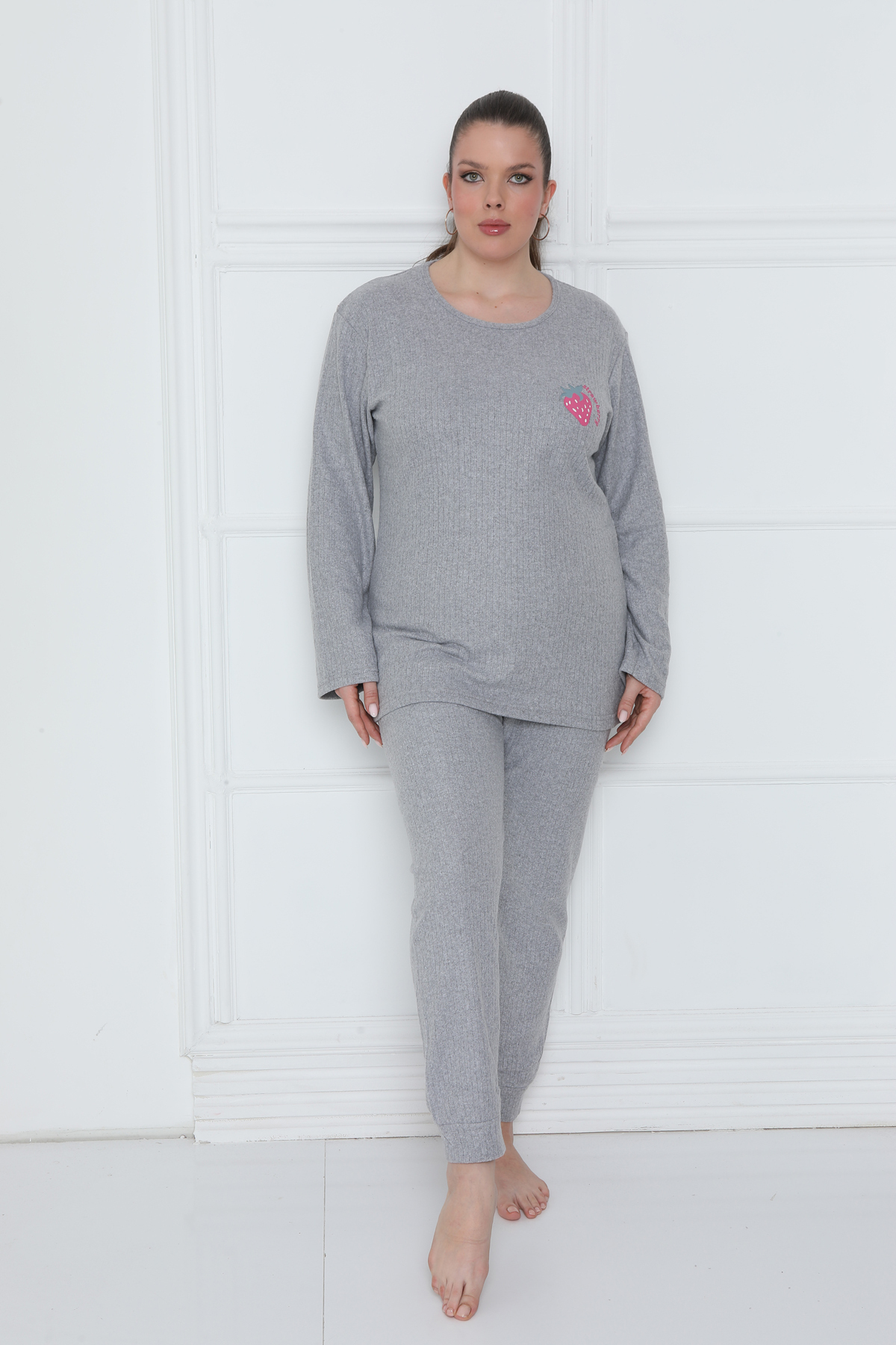 sleeproom Karpuz Detay Fitilli İnterlok Kumaş Kadın Pijama Takımı ...