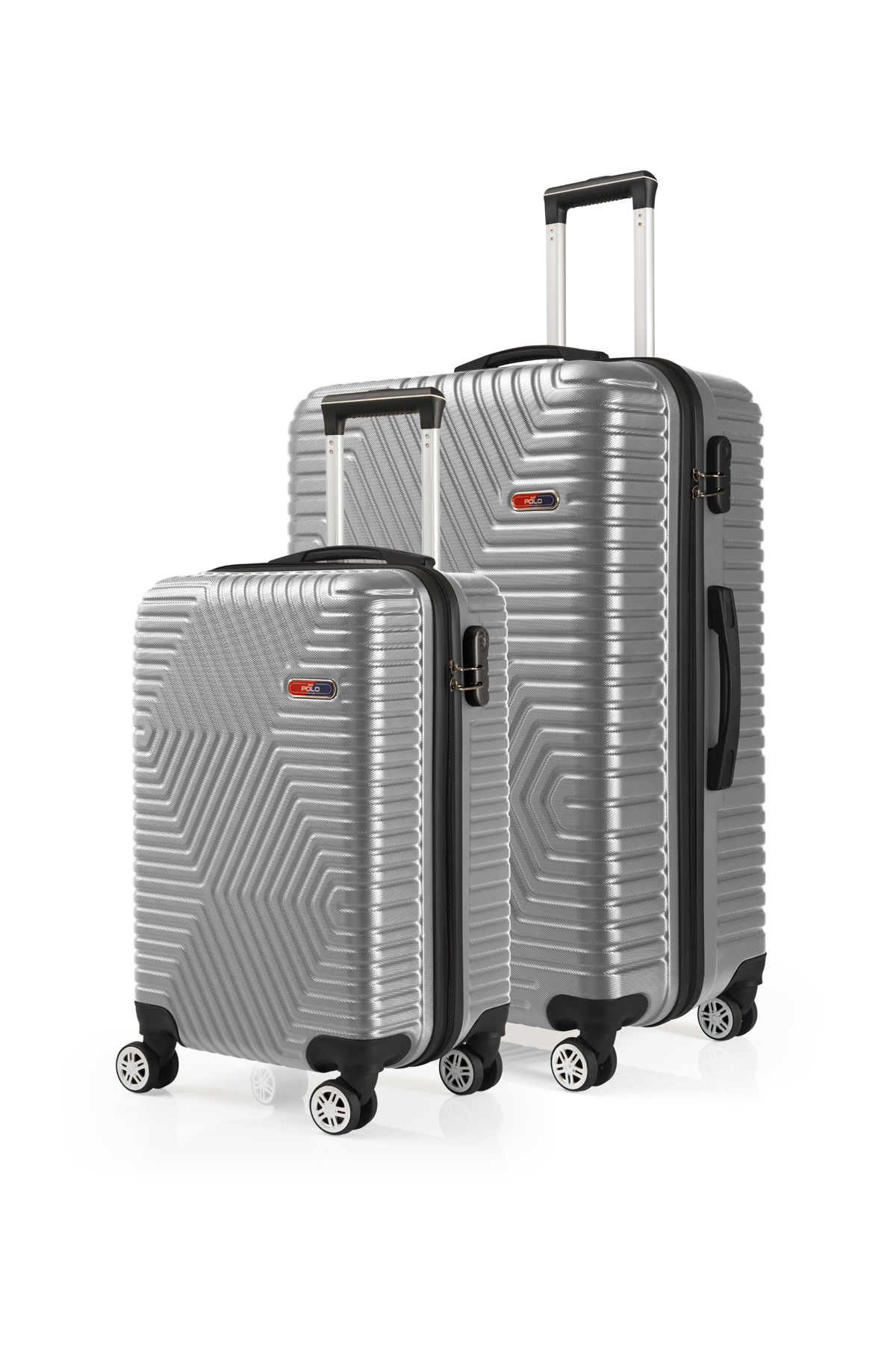 G&D Polo Suitcase Abs Kabin Ve Büyük Boy Gümüş Gri 2'li Valiz Seti 600. ...