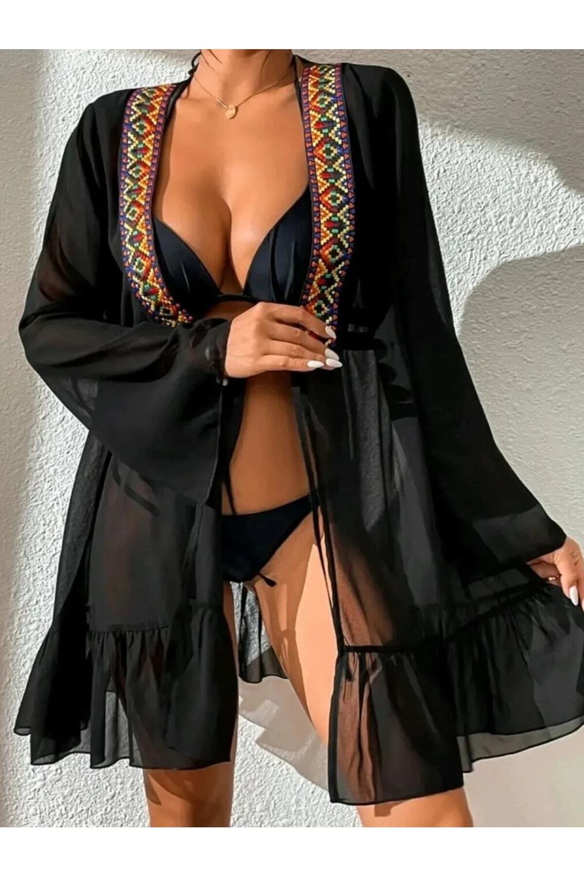 ZEKAS FASHION Silvan Etnik Desenli Pareo Fiyatı, Yorumları - Trendyol