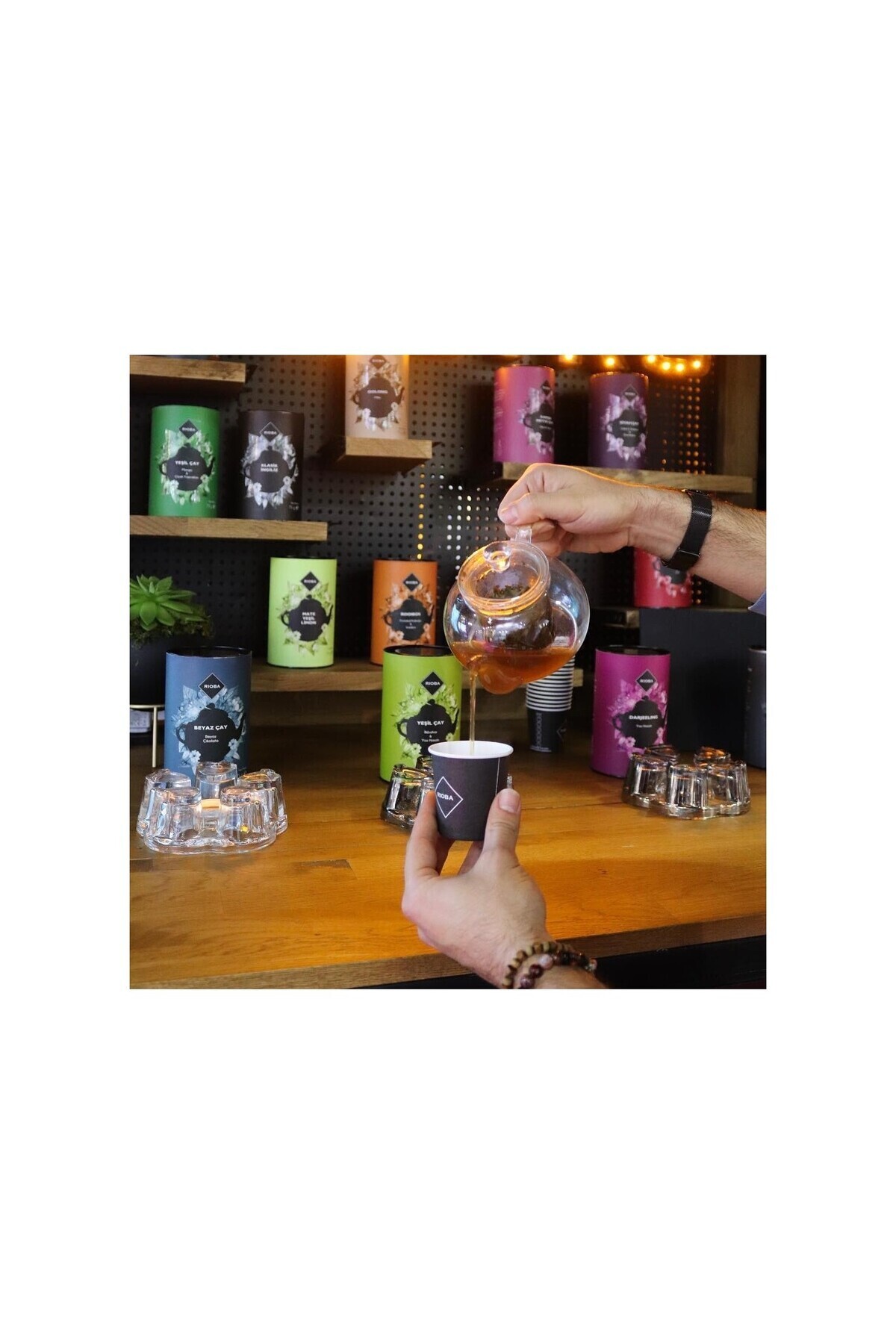 Rioba Cup 9 Oz Siyah Kapaklı Karton Bardak Kahve Çay Kağıt Bardak 250 ...