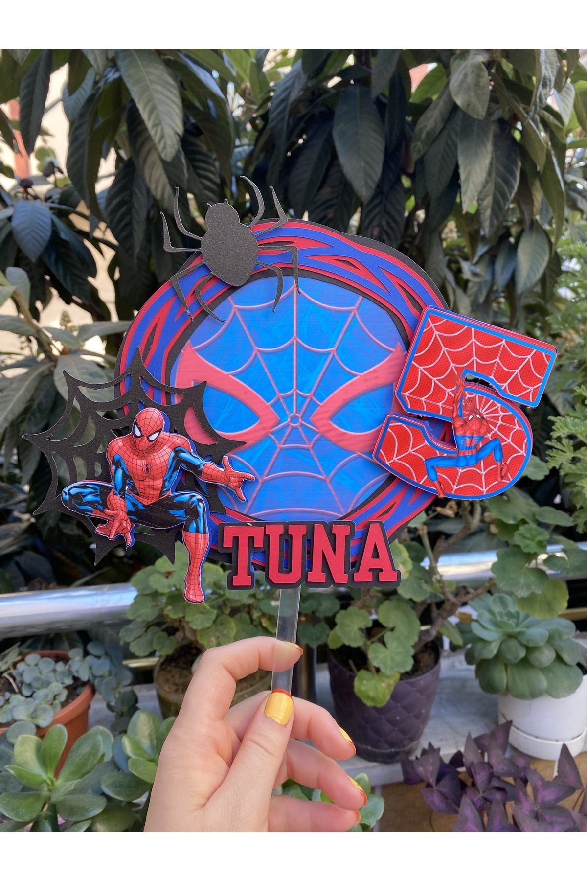 nerisdesign Spiderman Örümcek Adam Temalı 3D Cake Topper Doğum Günü ...