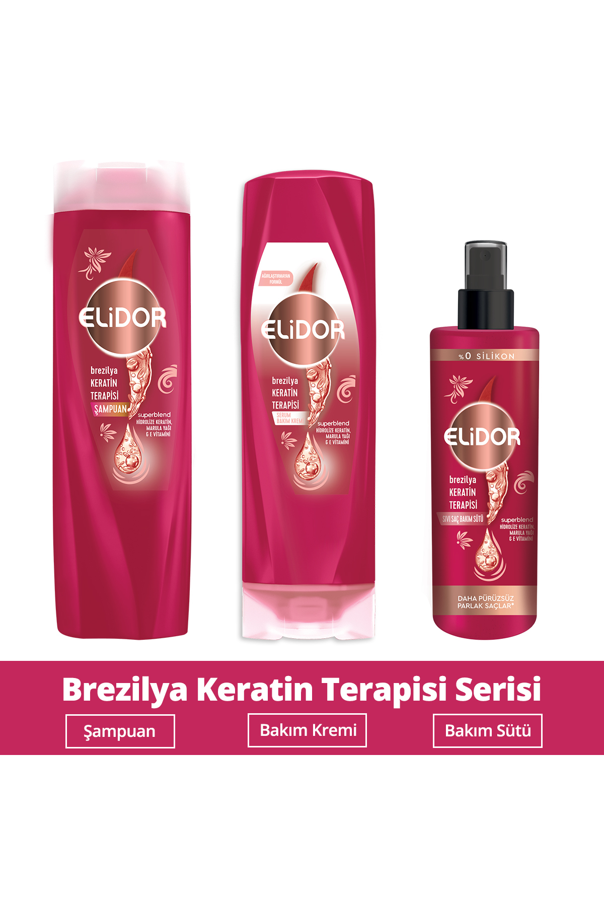 Elidor Brezilya Keratin Terapisi Saç Bakım Serisi 3'lü Set Fiyatı ...