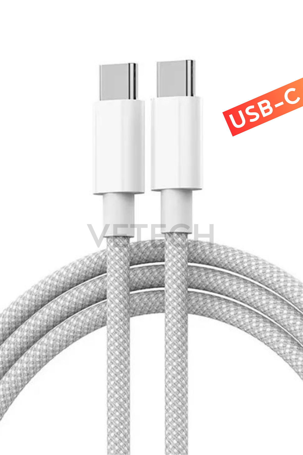 Vetech iPhone 15 Uyumlu USB-C Şarj Kablosu Örgü Tipi Dokuma TYPE C Kablo (1Mt) Fiyatı, Yorumları ...