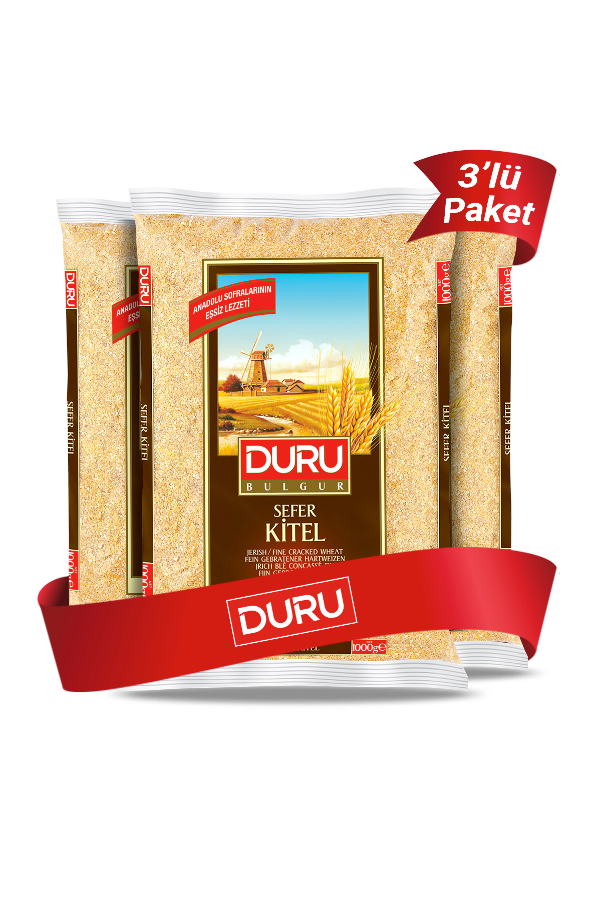 Duru Bulgur 3'lü Sefer Kitel bulgur (İçli Köftelik) 1 Kg Fiyatı ...