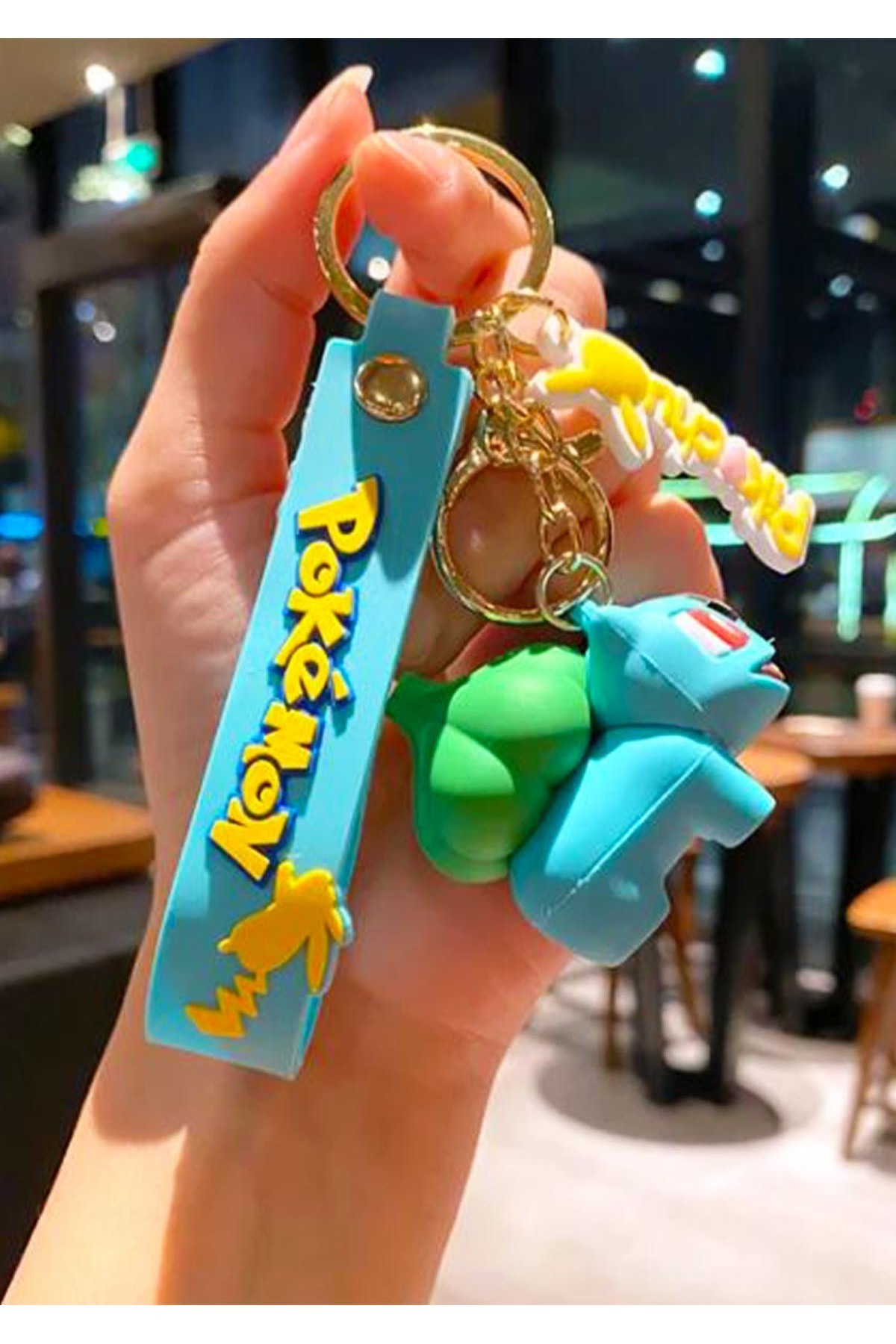Afra Tedarik Bulbasaur Mavi Pokemon Figürü Anahtarlık Aksesuar Çanta ...