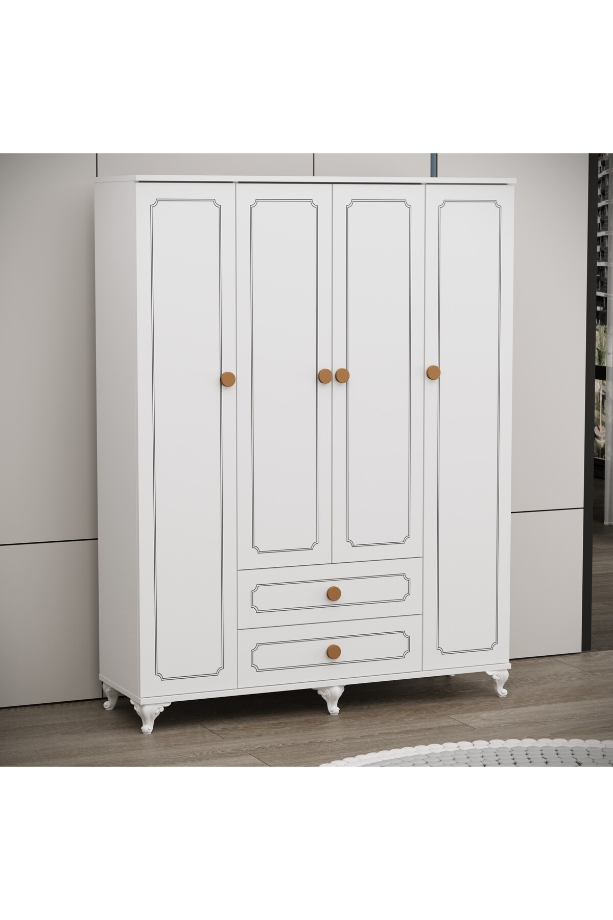 Garaj Home Yaren 4 Kapaklı Dolap - Fiyatı, Yorumları