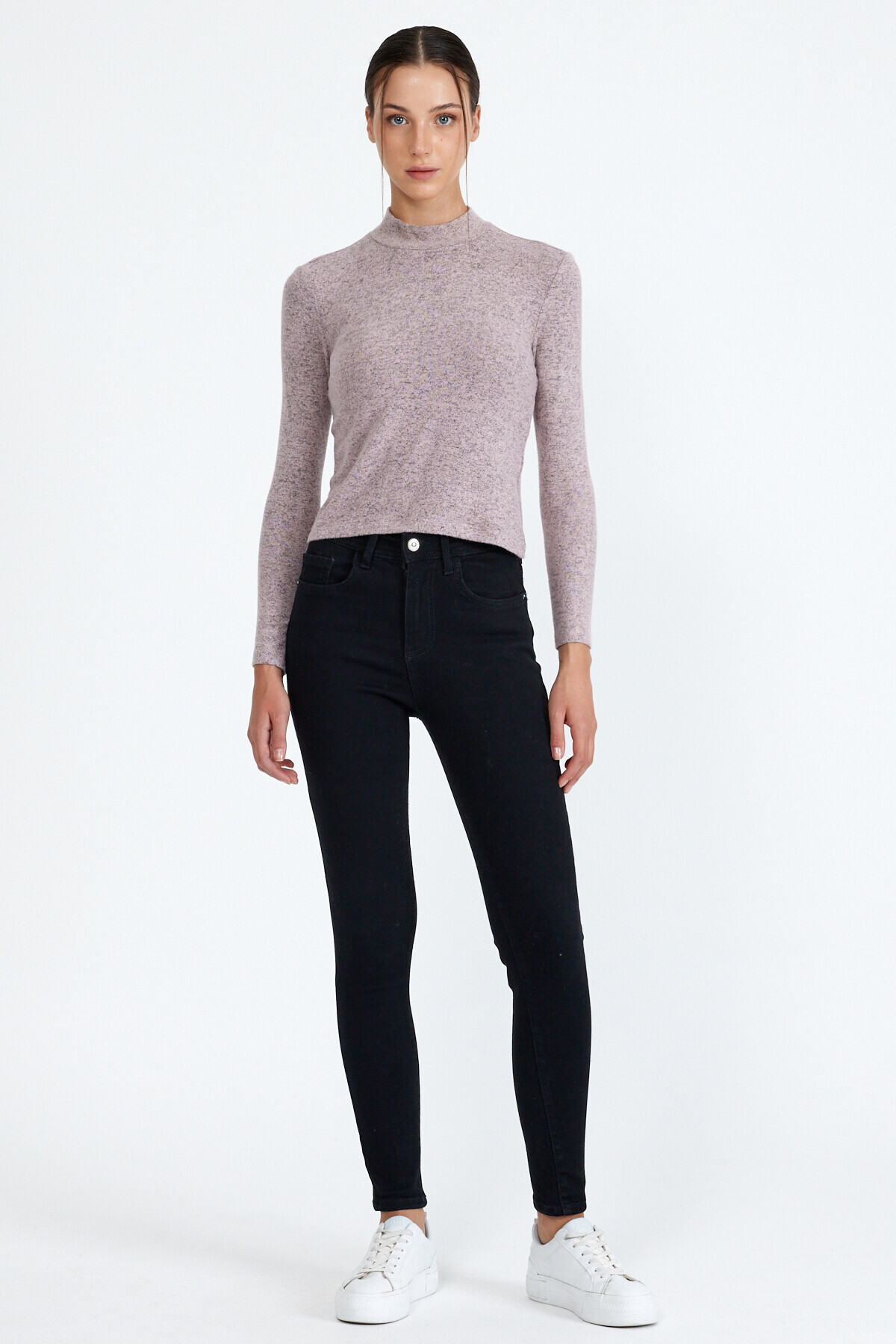 ZACHARIUZ Fuşya Kısa Boğazlı Uzun Kollu Vücudu Saran Body 0132 Fiyatı ...