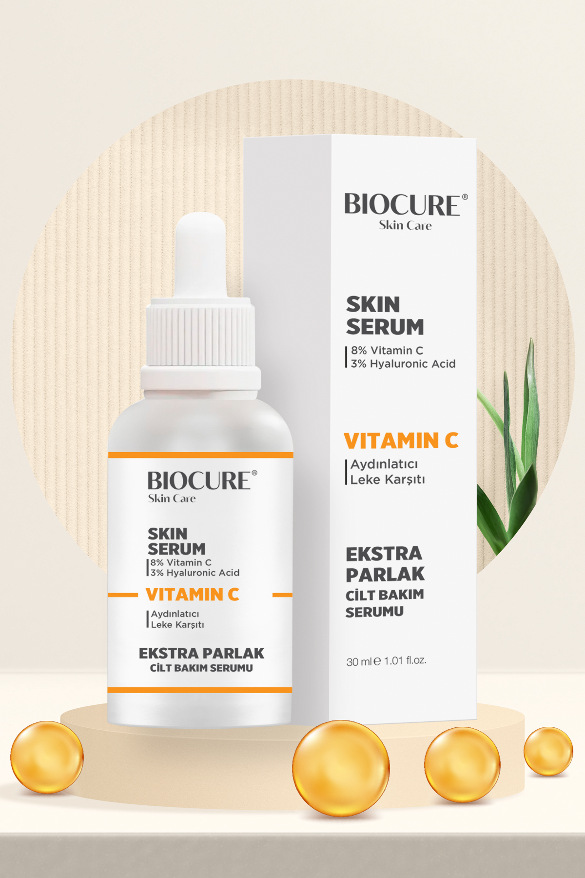Biocure C Vitamini & Hyaluronik Asit Extra Parlak Aydınlatıcı ve Leke ...