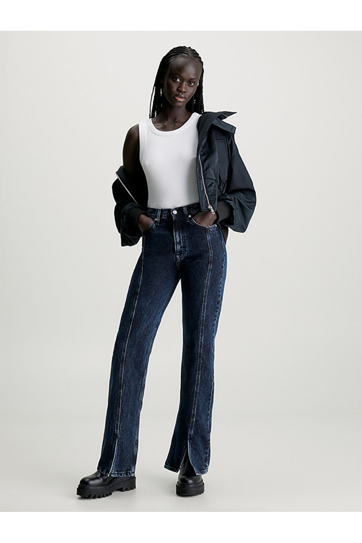 Calvin Klein Split Hem Bootcut Jeans Fiyatı, Yorumları - Trendyol