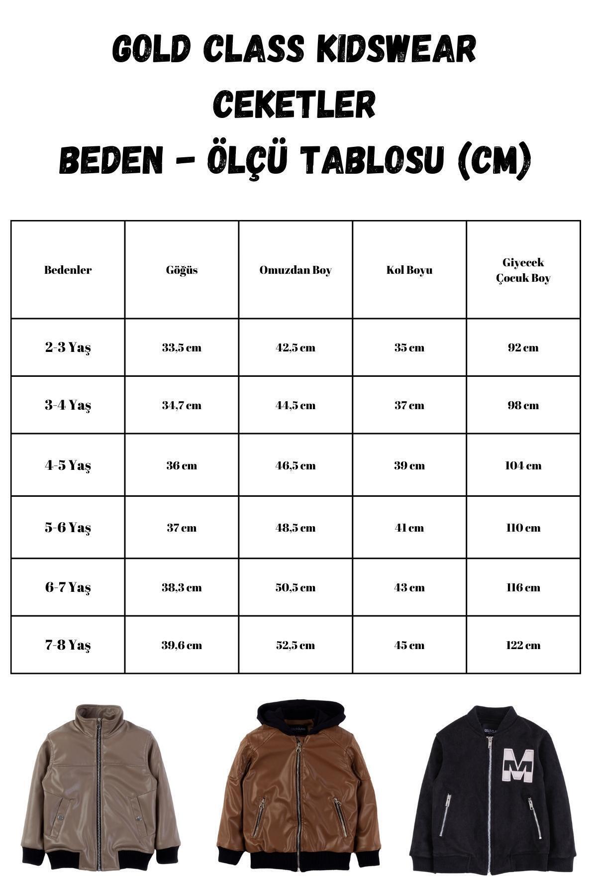 Gold Class Kidswear Fermuarlı Erkek Çocuk Deri Ceket Fiyatı, Yorumları ...