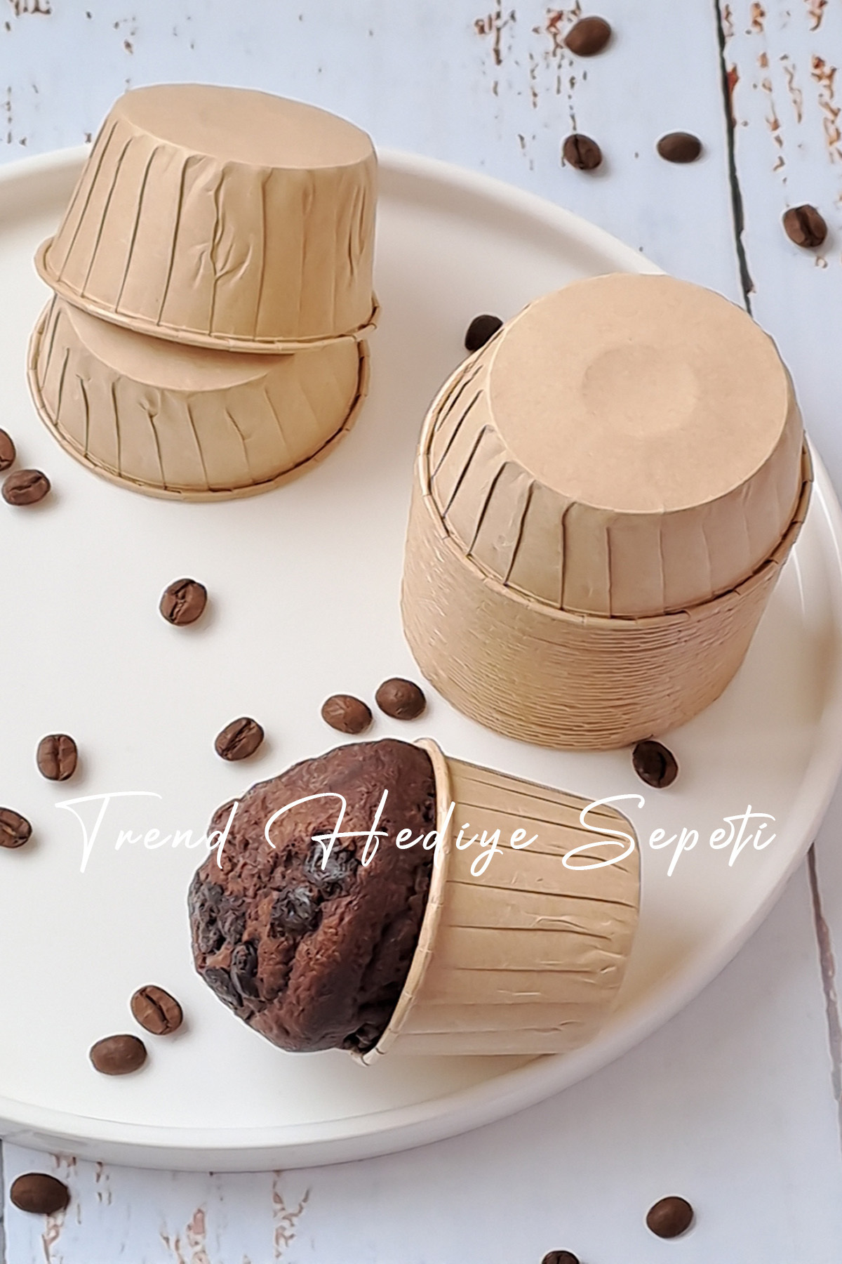 Trend Hediye Sepeti 50'li Büyük Boy XL Kraft Muffin Cupcake Kalıbı ...