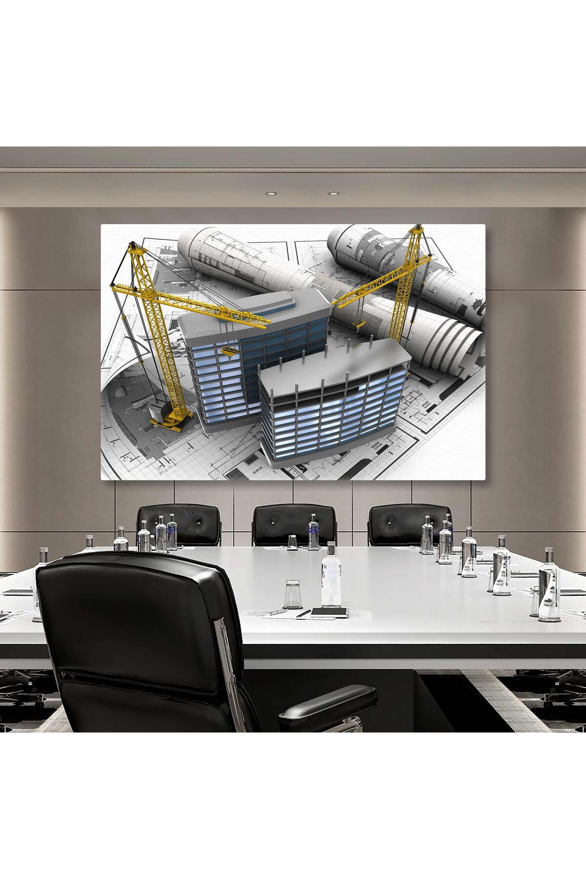 SML TABLO İnşaat Ofisi Building Şehir Bina Proje Yapı Denetim Dekor ...