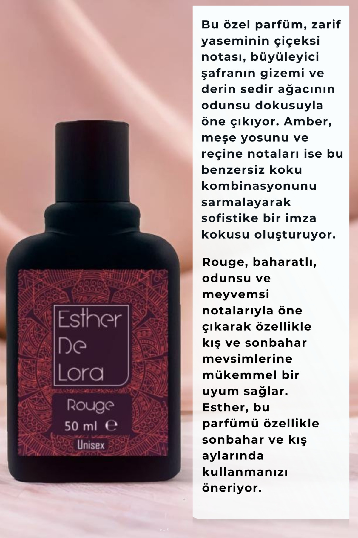 Esther De Lora Baccarat Rouge %40 Esans Kalıcı Erkek Kadin Unisex ...