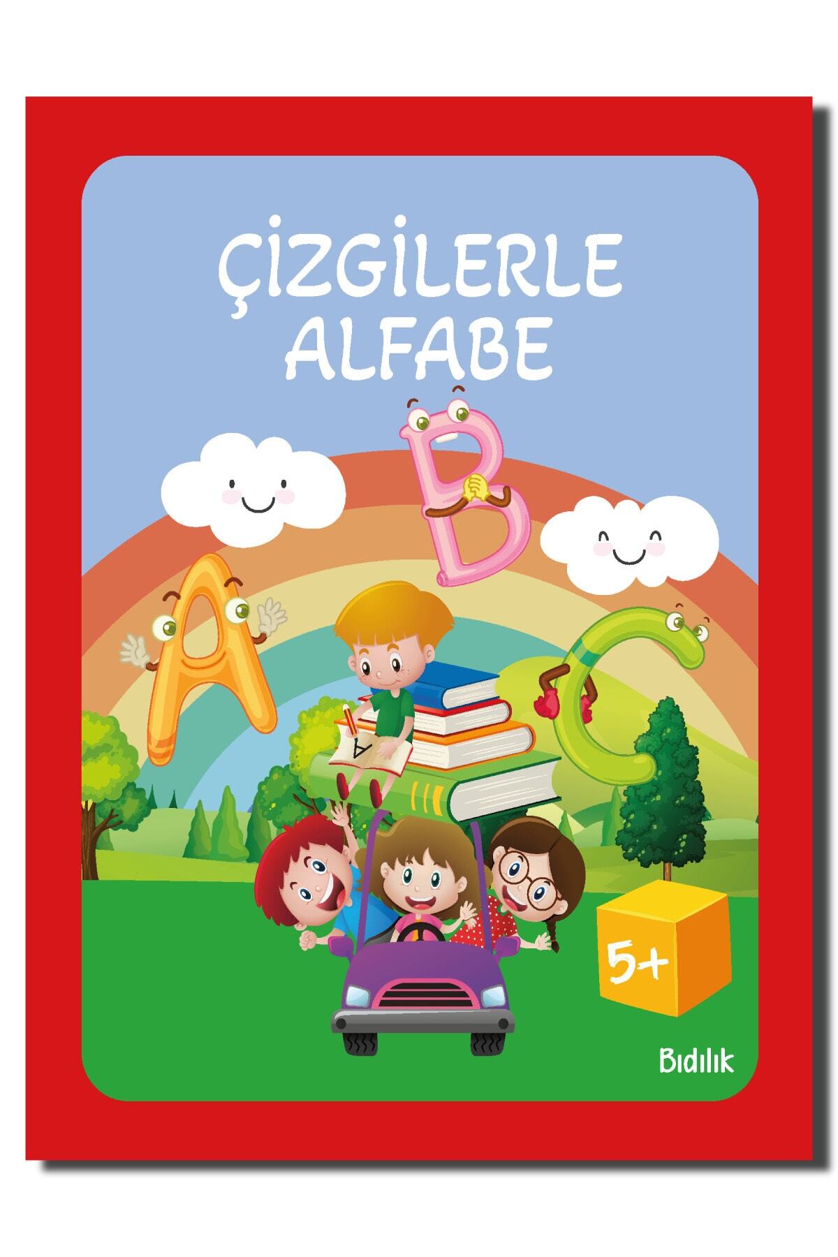 Bıdılık Çizgilerle Alfabe - Alfabe Izleme - Alfabe Alıştırma Kitabı ...