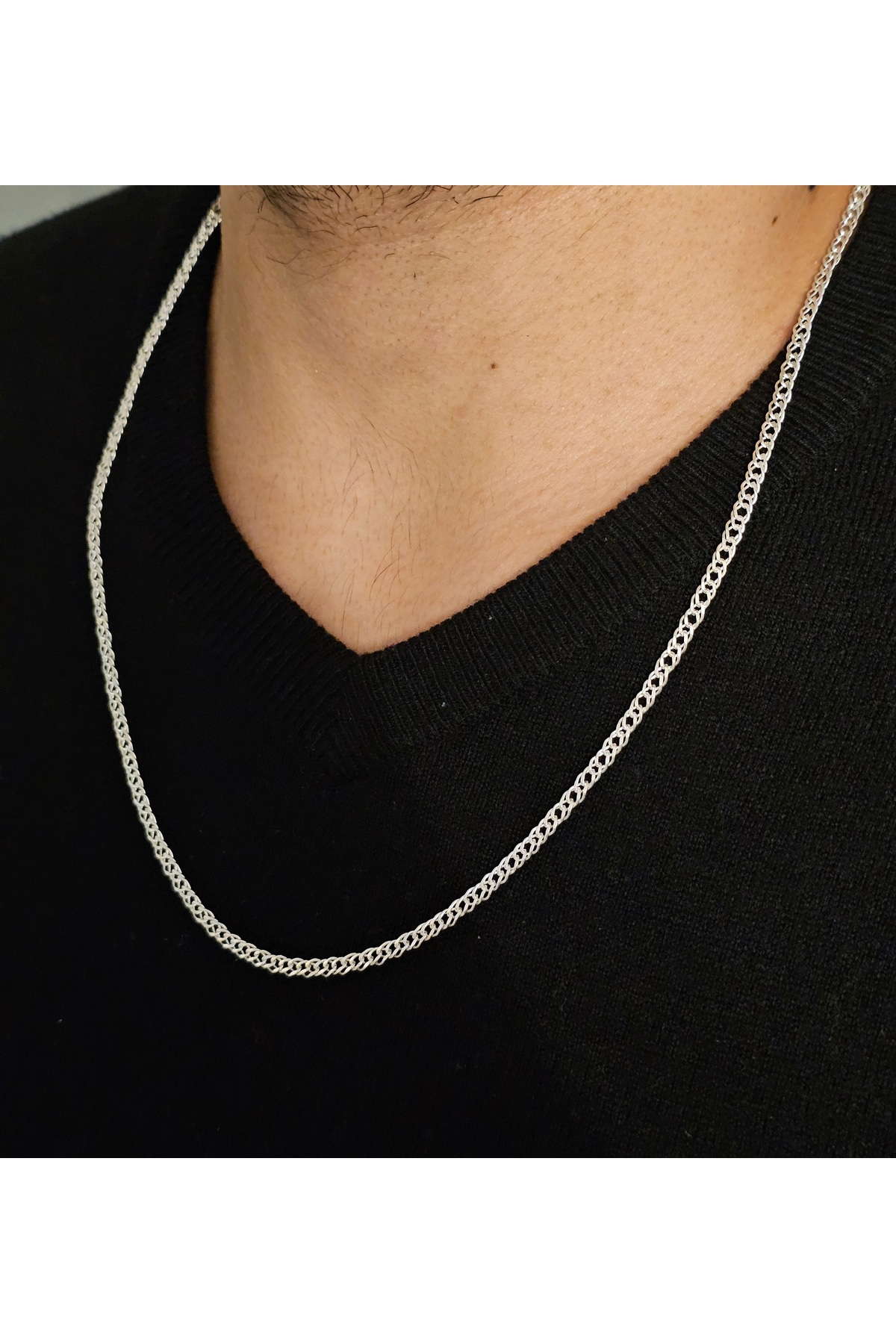 Ari Jewelry Gösterişin Zirvesi: 925 Ayar Gümüş Rambo Model Zincir, 65 ...