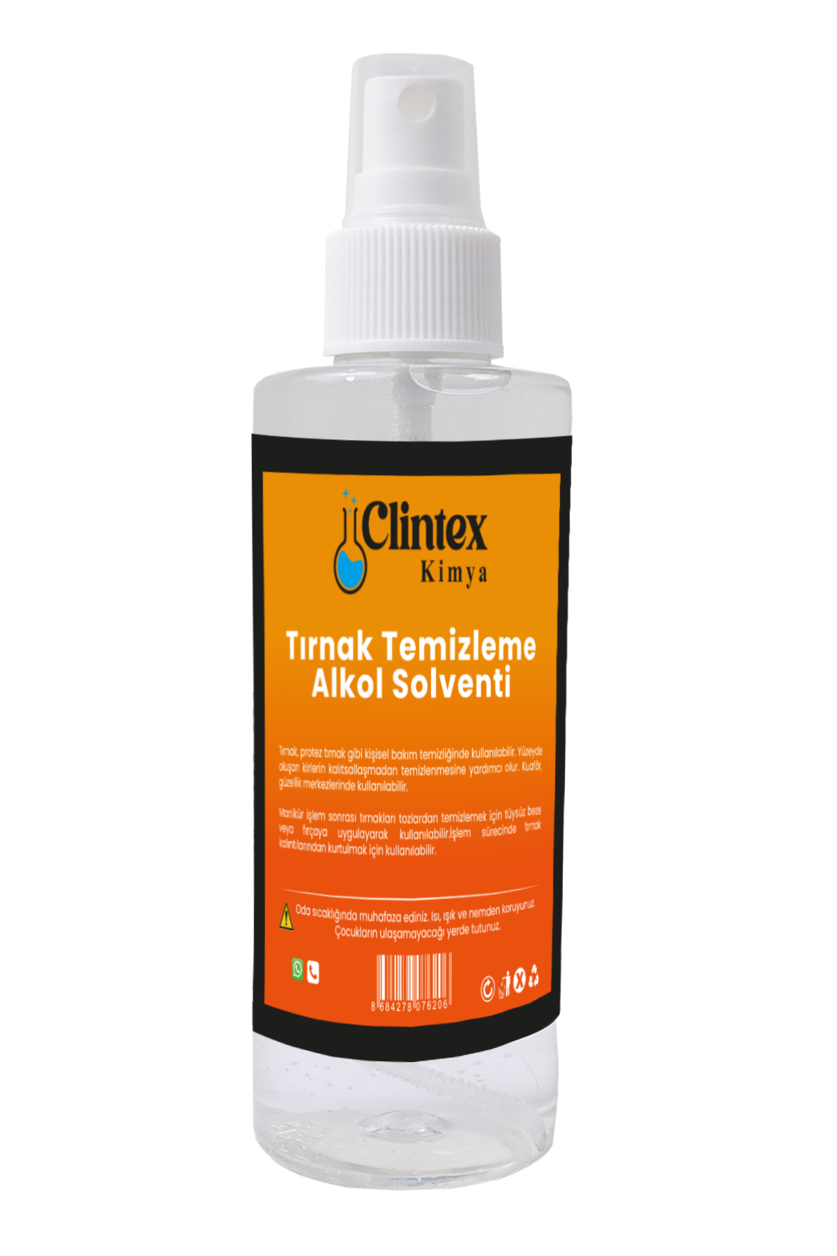 Clintex Kimya Tırnak Temizleme Alkol Solventi 200 ML - Fiyatı, Yorumları