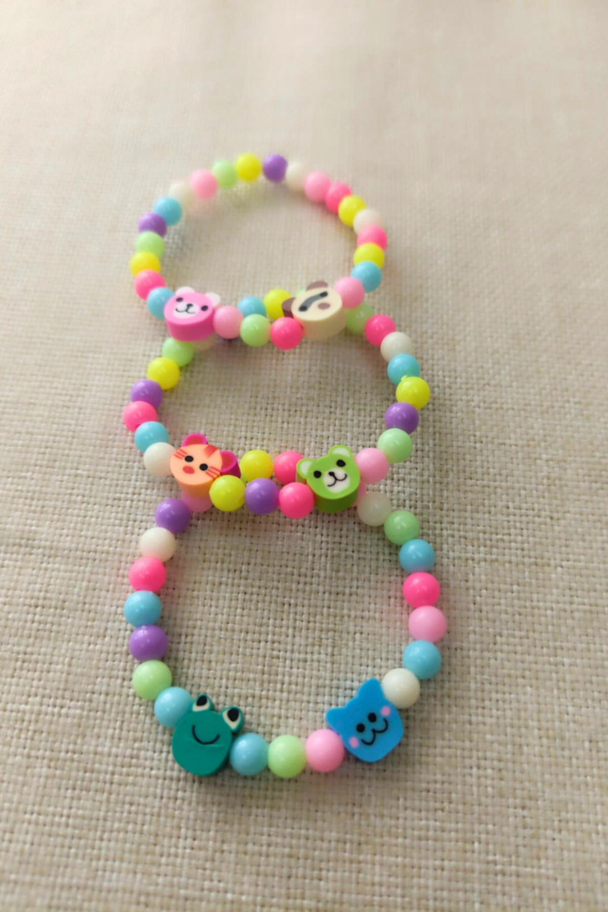 TwinsCollection 3'lü Hayvan Figürlü Çocuk Boncuk Bileklik Seti Fiyatı ...