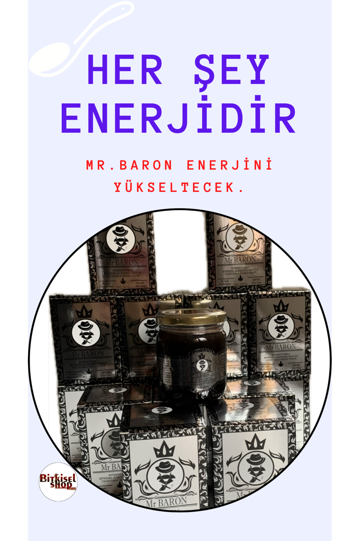 BARON BİTKİSELSHOPTR Mr. Baron Bitkisel Karışımlı Macun 2adet 240gr ...