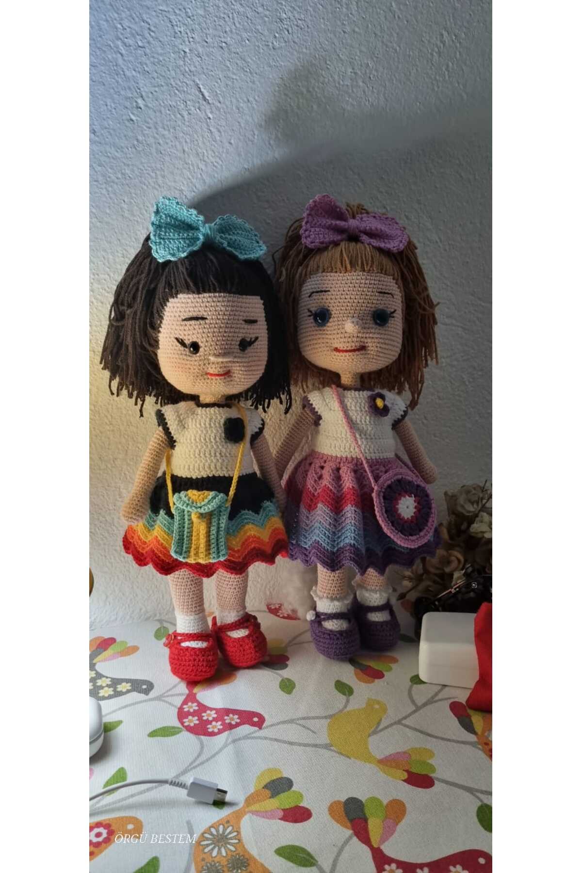 PATRON Amigurimi Organik El Örgüsü Bebek 1 Adet Mor Olan VardırFiyatı ...