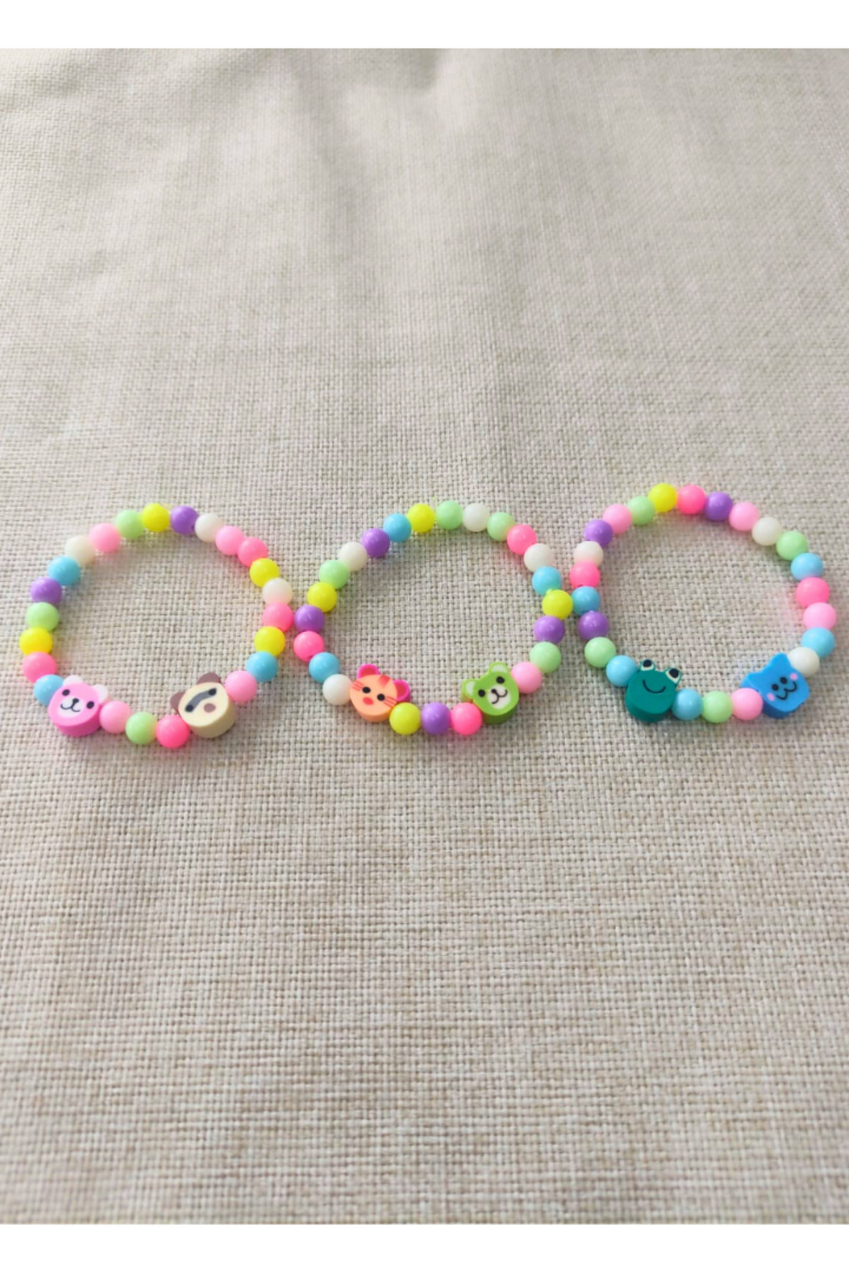 TwinsCollection 3'lü Hayvan Figürlü Çocuk Boncuk Bileklik Seti Fiyatı ...