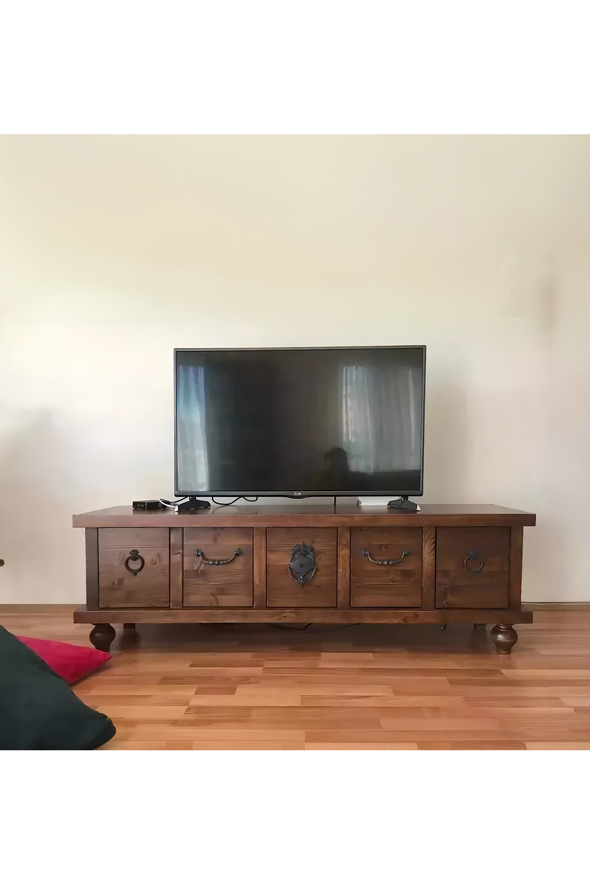 zao mobilya Rustik Masif Ahşap Tv Ünitesi Fiyatı, Yorumları - Trendyol