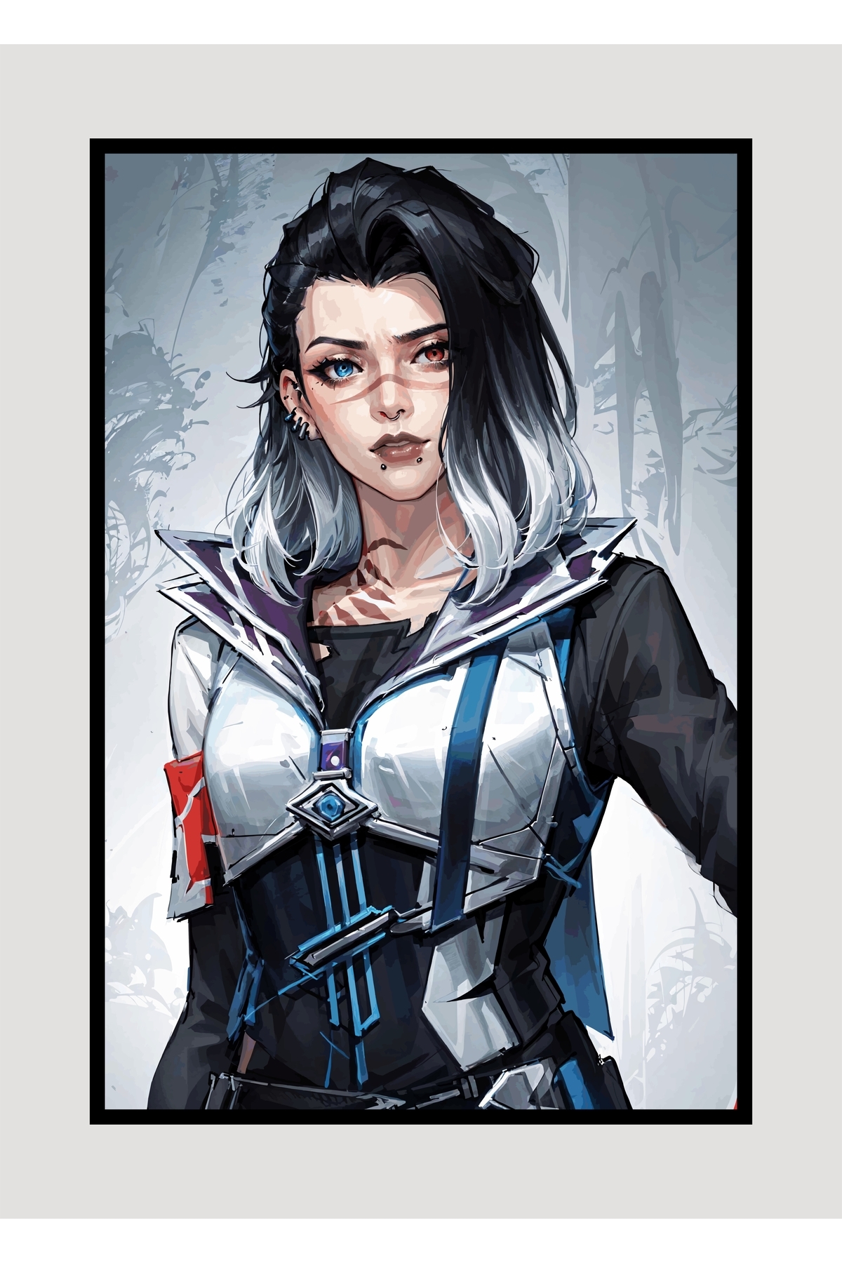 Droppix Valorant Fade - Gaming Posterleri, Özel Tasarım Opak, Yarı ...