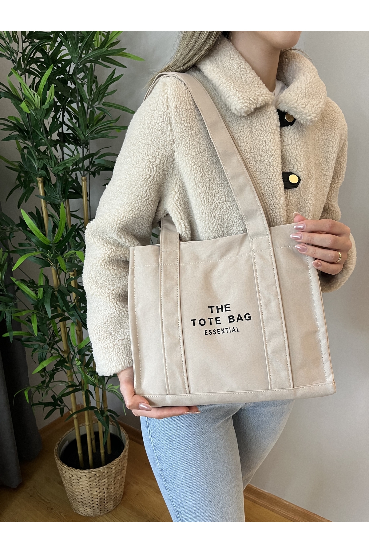 VODABAG Medium Bej Shopper Bag Fiyatı, Yorumları - Trendyol