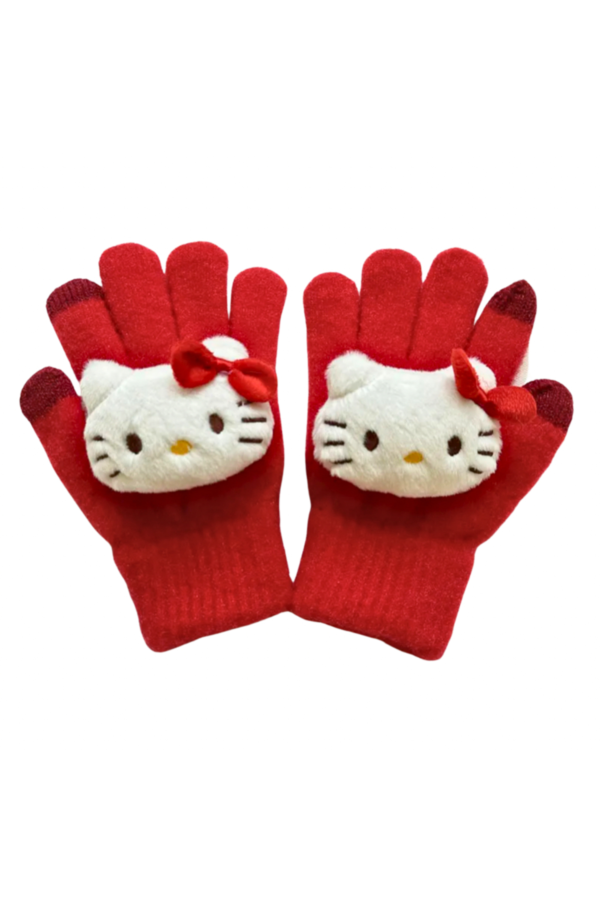 Petityu Hello Kitty Kırmızı aıcak tutan 2-5 yaş eldiven - Fiyatı, Yorumları