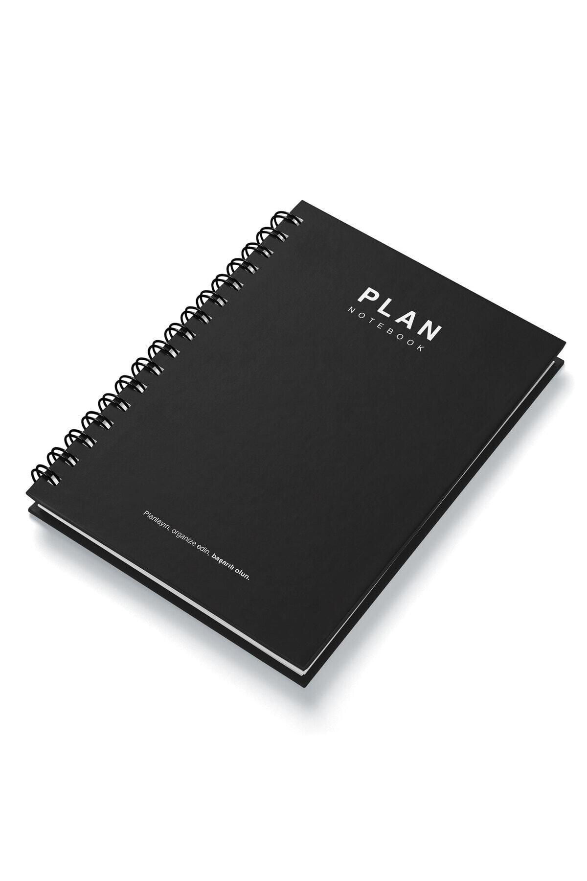 Deep Notebook Süresiz Planlayıcı Ajanda A5 Spiralli Siyah Renk Klasik ...