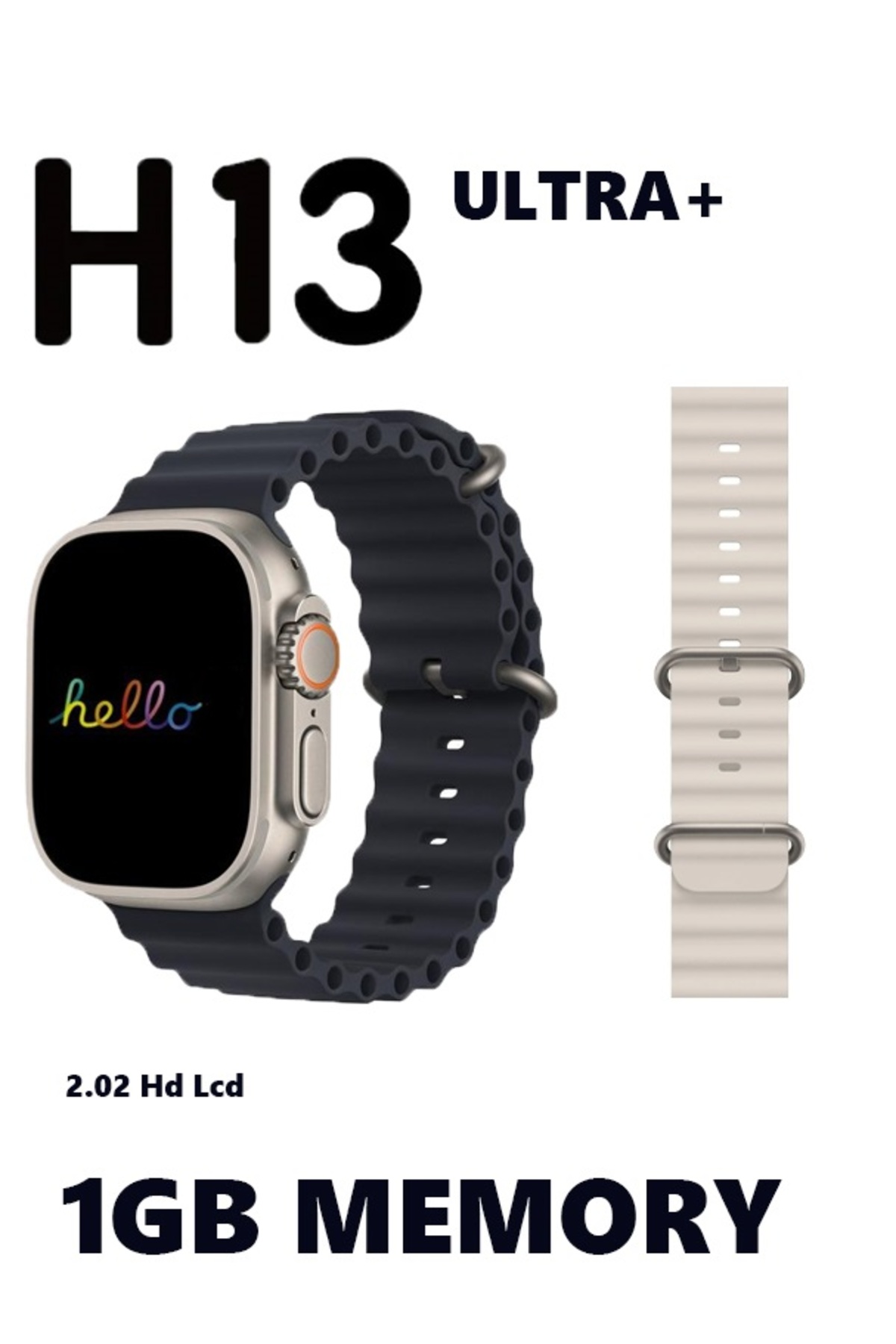 Wearfitpro Watch 9 H13 Ultra+ 320*385 Pixel 1Gb Rom +500 Rehber Albüm ...