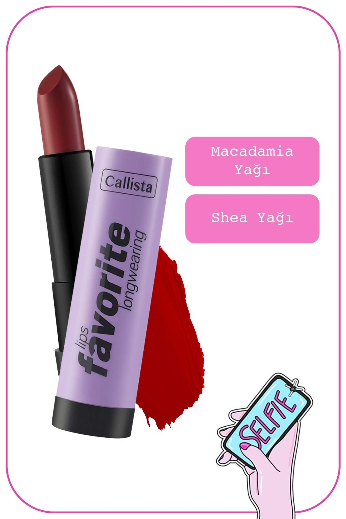 Callista Lips Favorite Longwearing Lipstick Ruj 303 Bold Princess ...