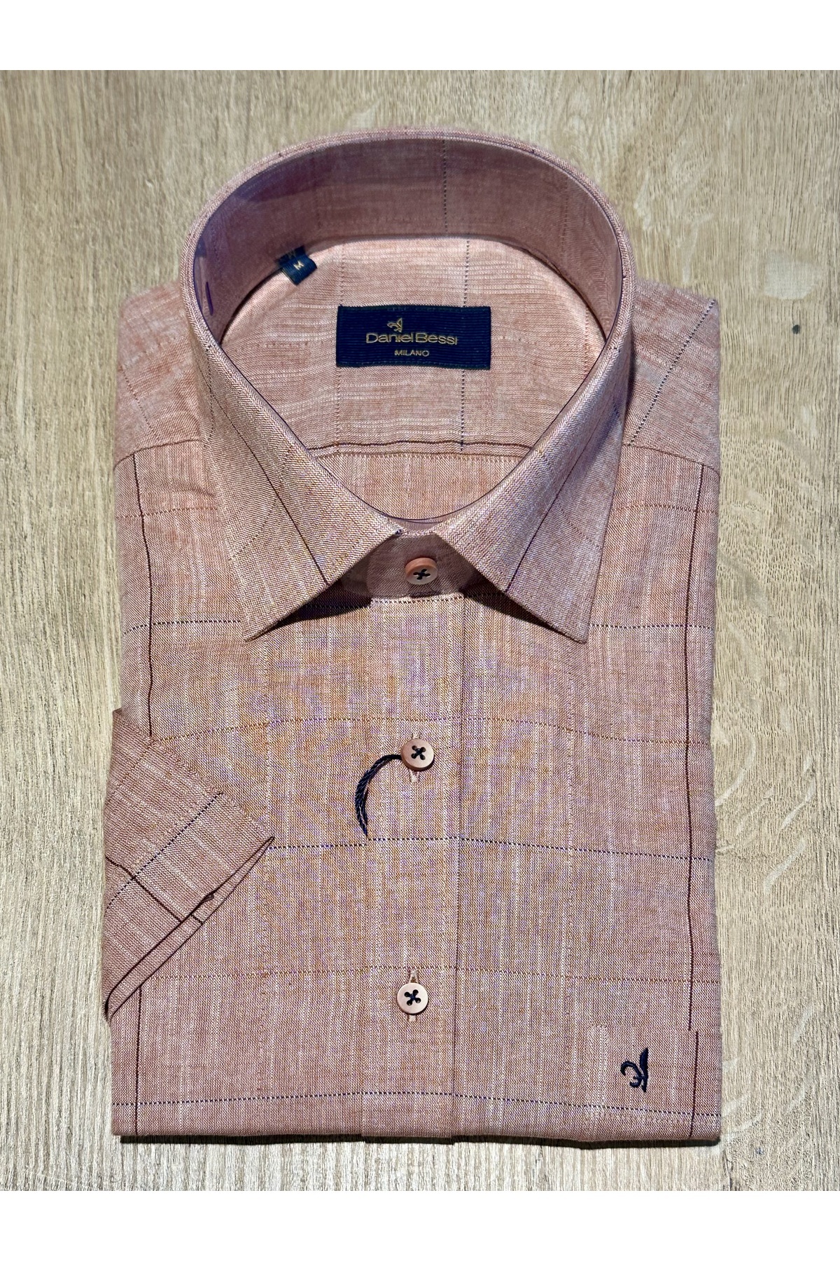 Daniel Bessi Kısa Kollu Regular Fit Cepli Kareli Kiremit Klasik Erkek Gömlek Fiyatı, Yorumları ...
