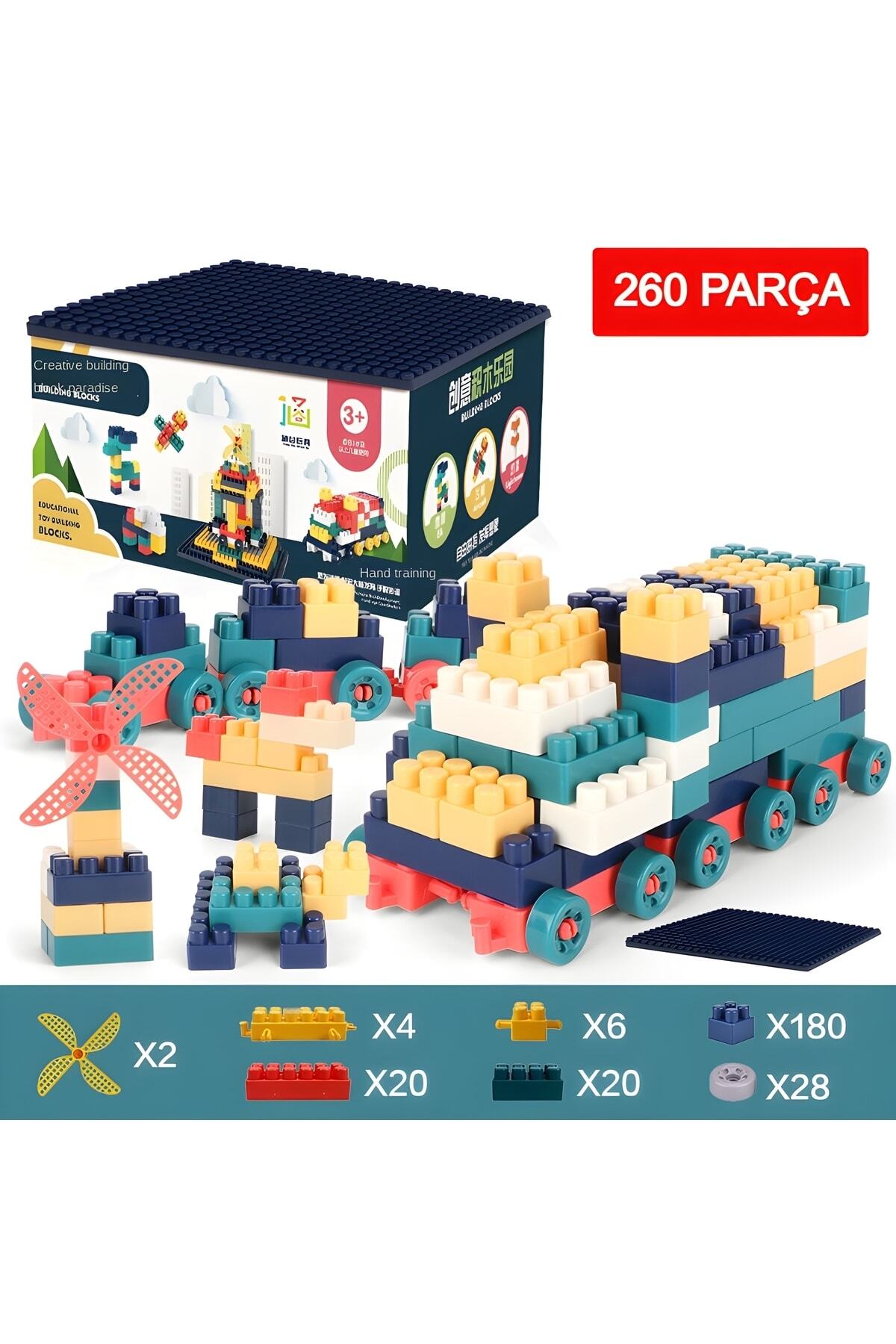 MJ TOYS Yapı Tuğlaları Lego Yaratıcı Yapım Parçaları Kutusu - Çocuklar ...