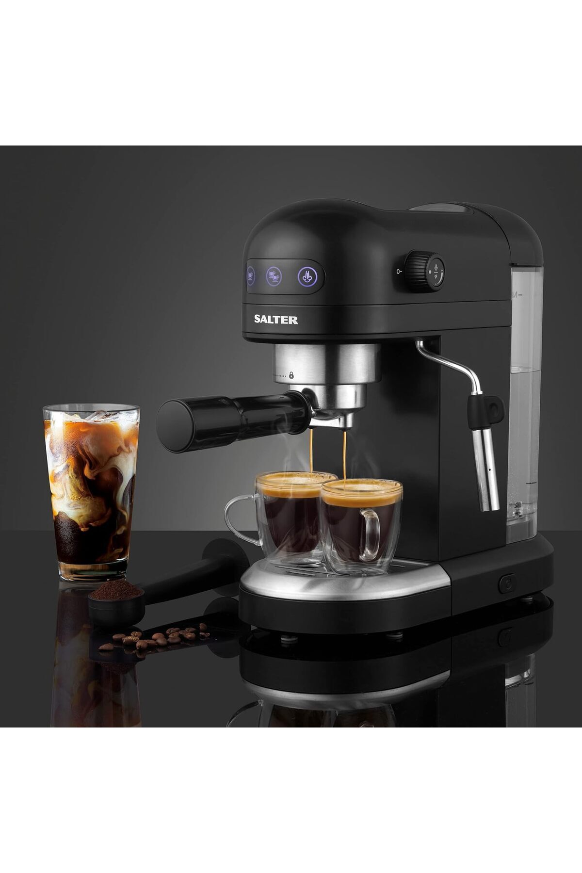 SALTER Kahve Makinesi - BPA İçermez, Süt Köpürtme Borusu, 1,4 L ...