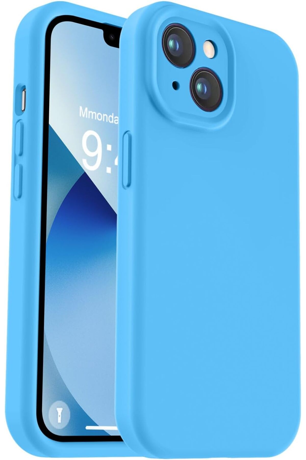 izzytech iPhone 14 Kılıfı ile Uyumlu, Silikon Yükseltme Kamera Koruması ...