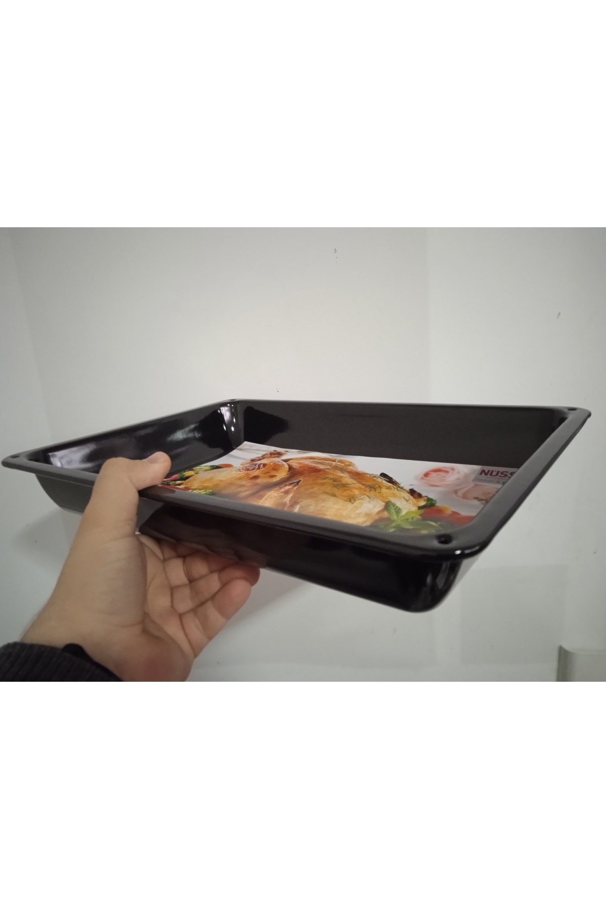 Russet Ankastre Emaye Fırın Tepsisi 37x27x5 Cm Siyah Derin Tepsi ...