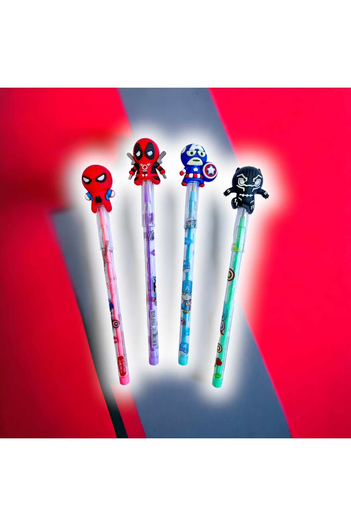 Neslico Avengers Yumurtlayan Kalem Seti 4'lü Spiderman Örümcek Adam ...