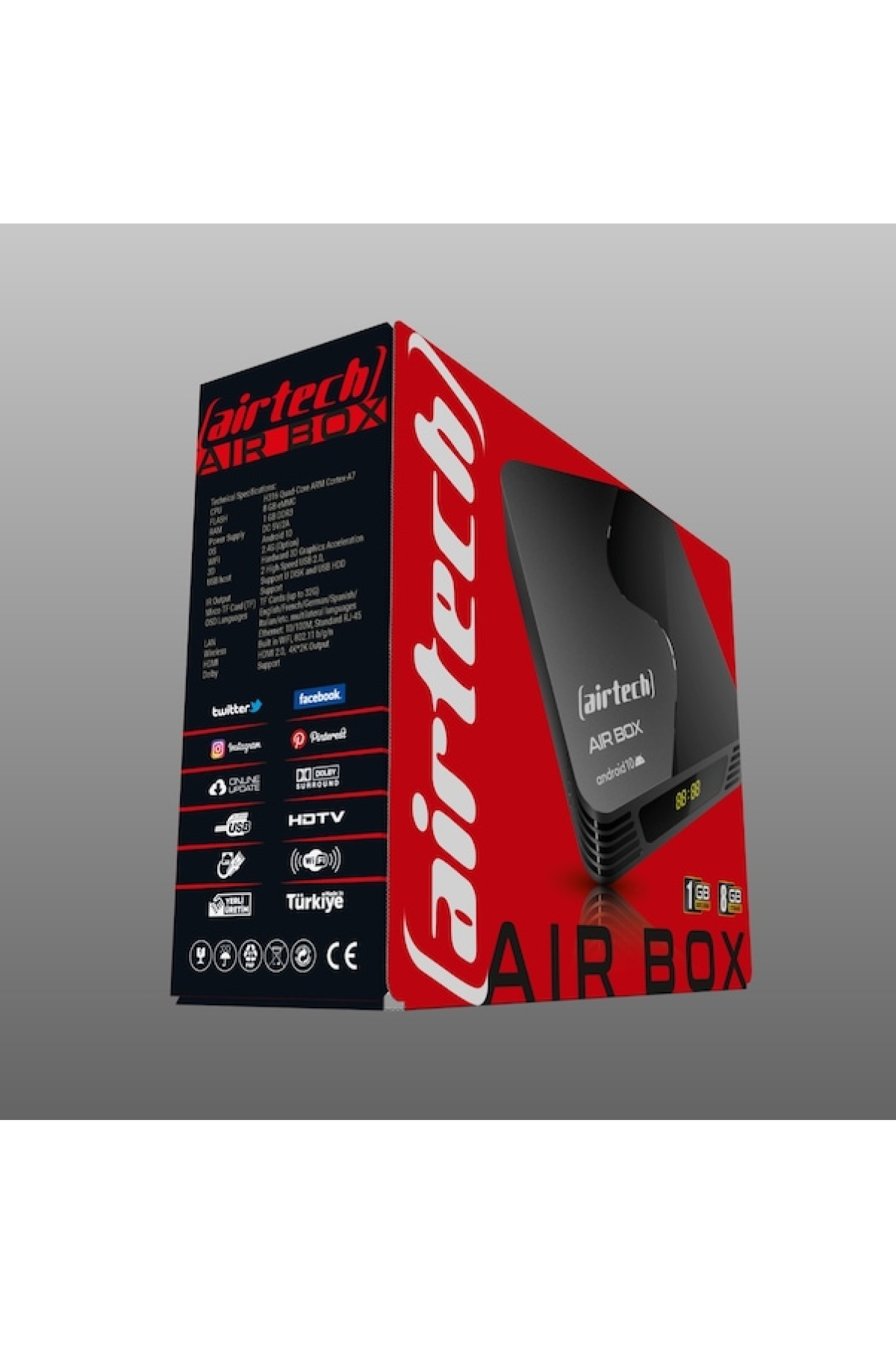 Life Teknoloji Airtech 4k Airbox Mediabox 4k Ultra Hd Android 10 Tv Box ...