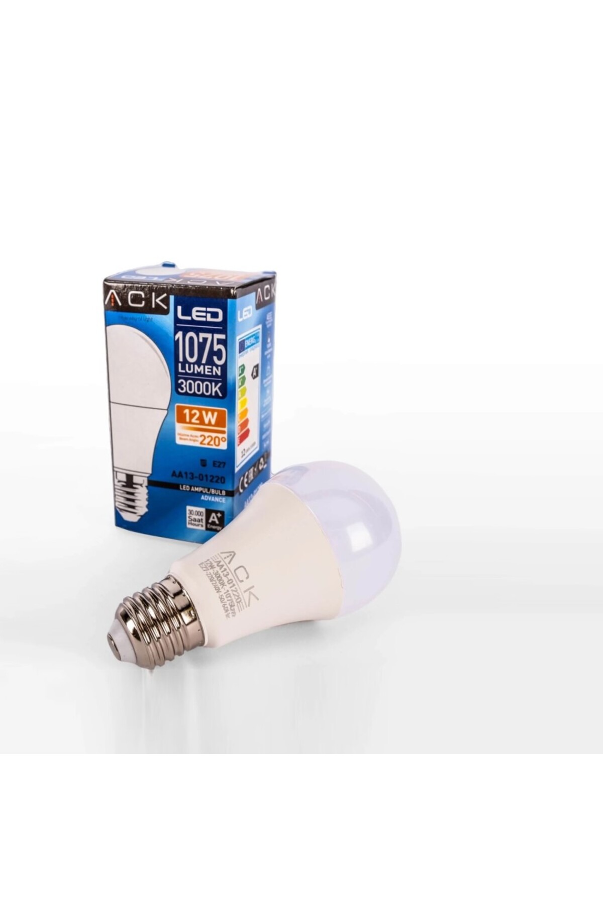 Ack 12 W Led A60 Ampul - Gün Işığı (3000K) - E27 - AA13-01220 - Fiyatı, Yorumları