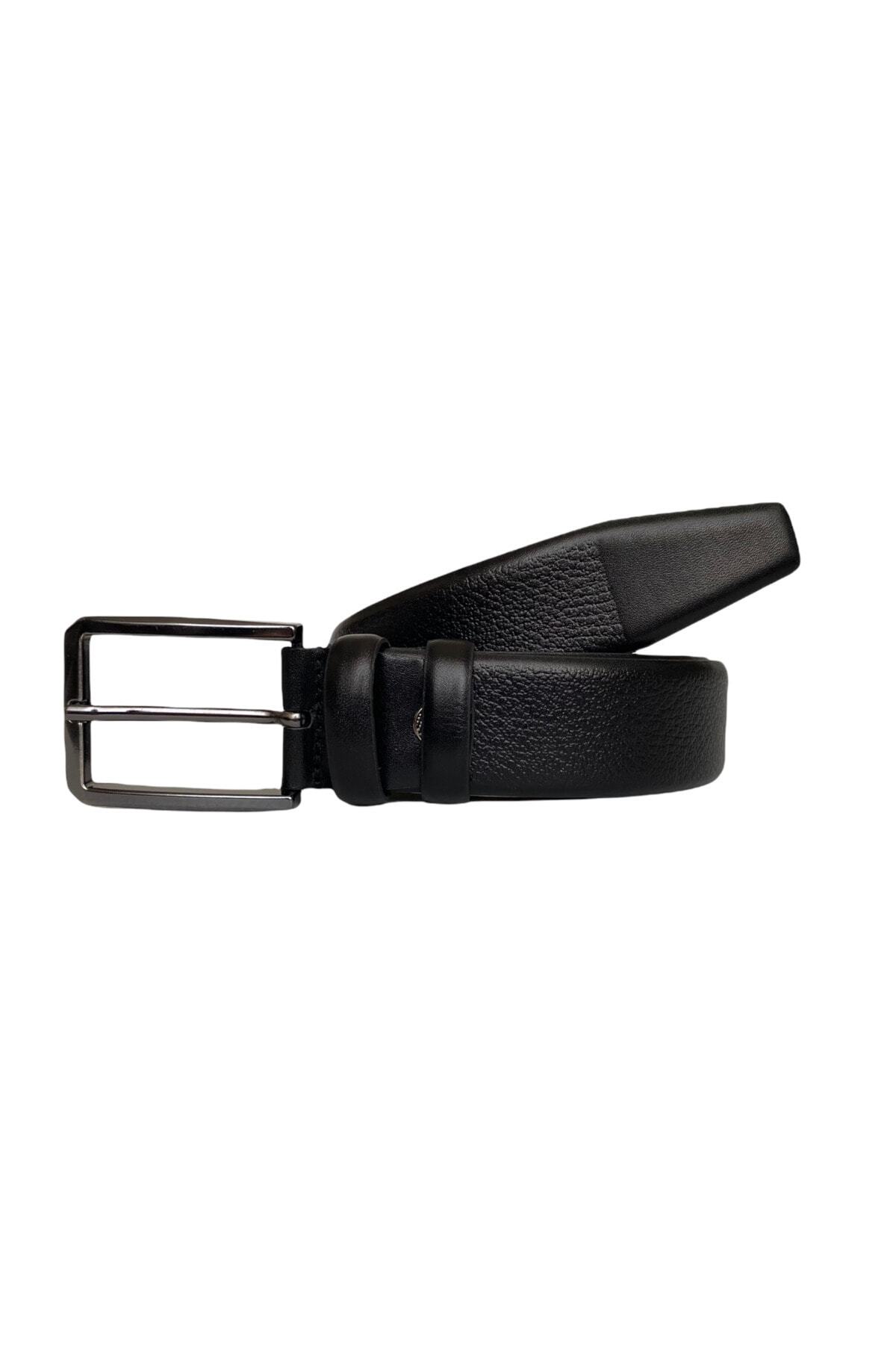 GoDeri %100 Hakiki Kaliteli Deri, Siyah Klasik, Kumaş Pantolon Kemeri 3 ...